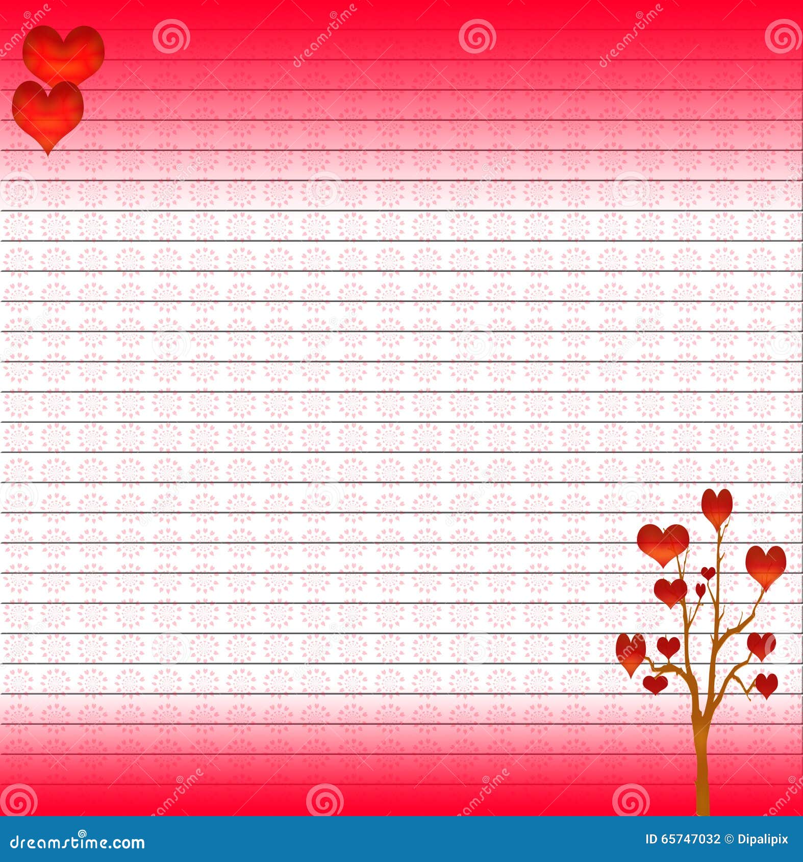 Fondo Governato Con Un Albero Dei Cuori Illustrazione di Stock ... Fondo Governato Con Un Albero Dei Cuori Illustrazione di Stock ...