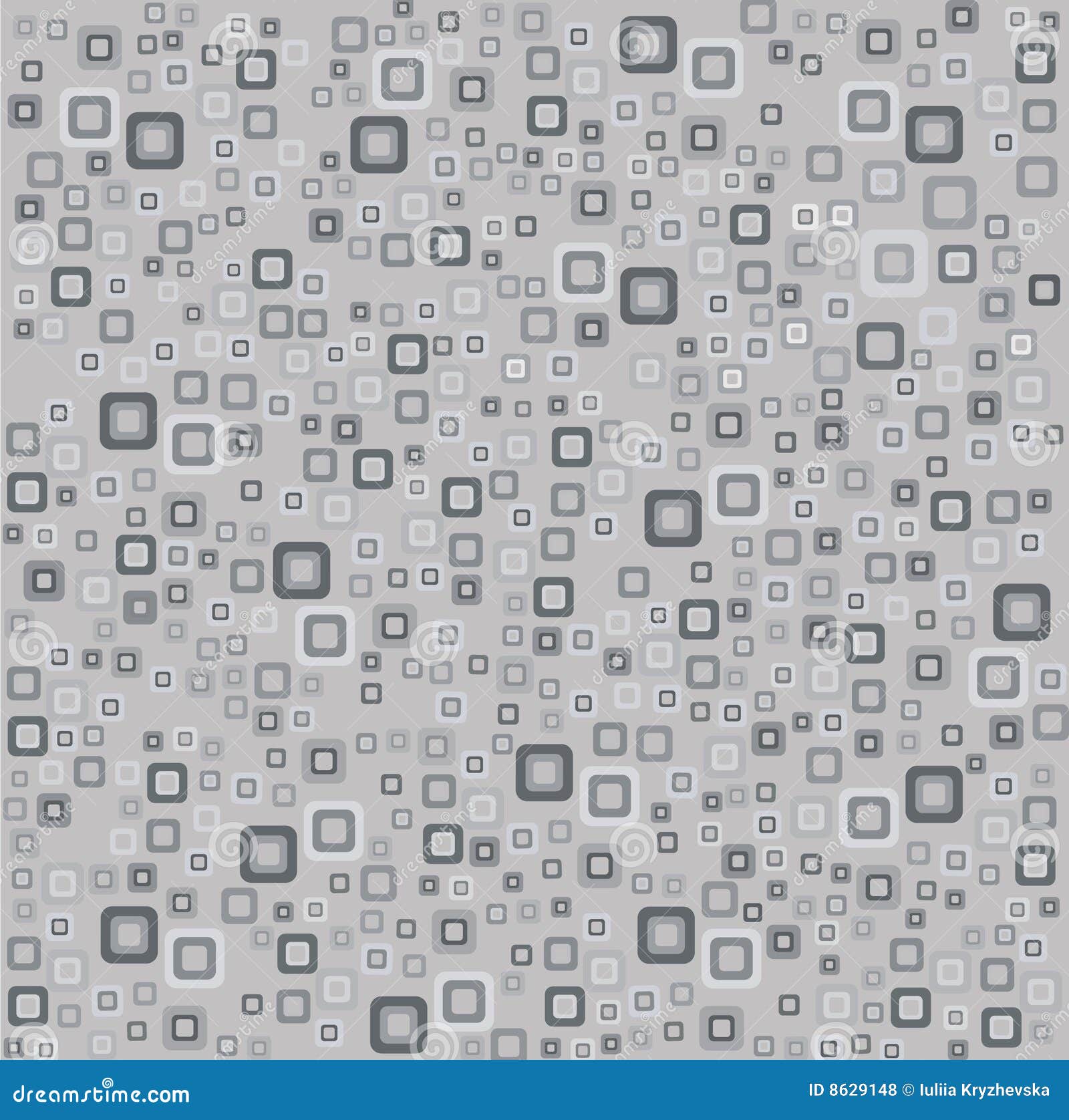 Fondo Gris Abstracto Retro Con Los Cuadrados Ilustración del Vector ...