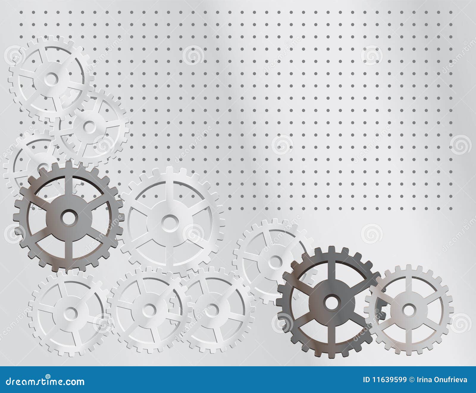 Fondo Gris Con Los Engranajes Ilustración del Vector - Ilustración de ...
