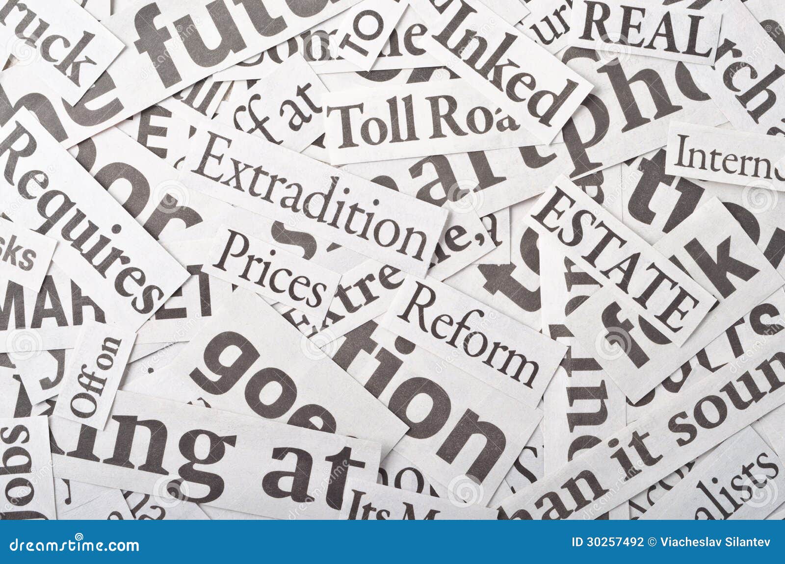 Recortes de periódico foto de archivo. Imagen de mezcla - 30257492