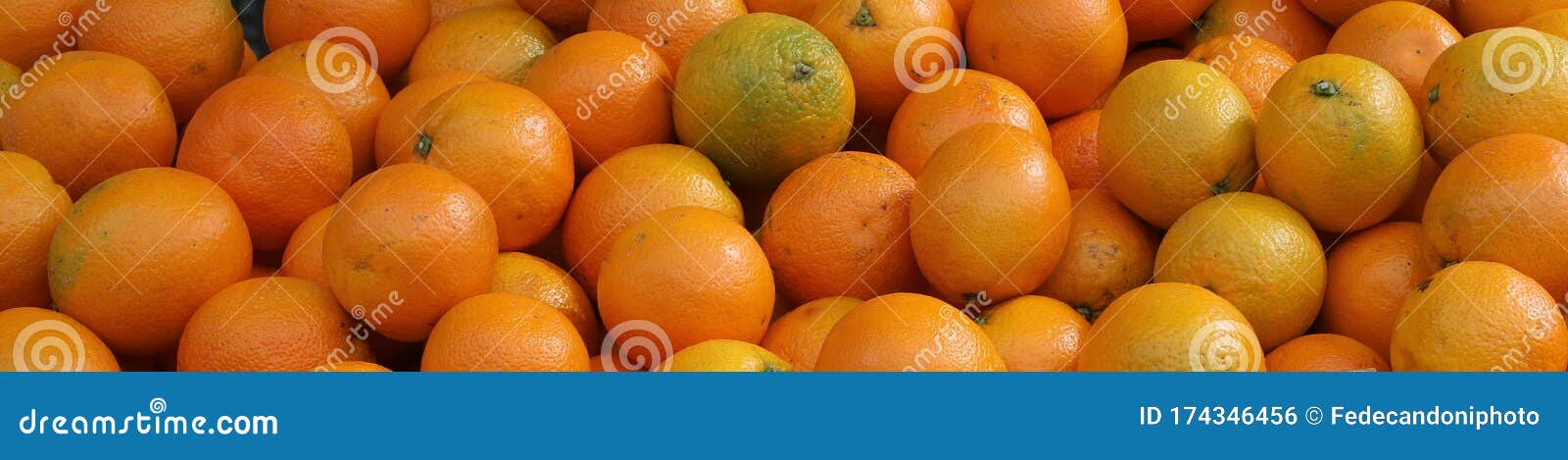 Fondo Horizontal Con Muchas Naranjas Foto de archivo - Imagen de ...