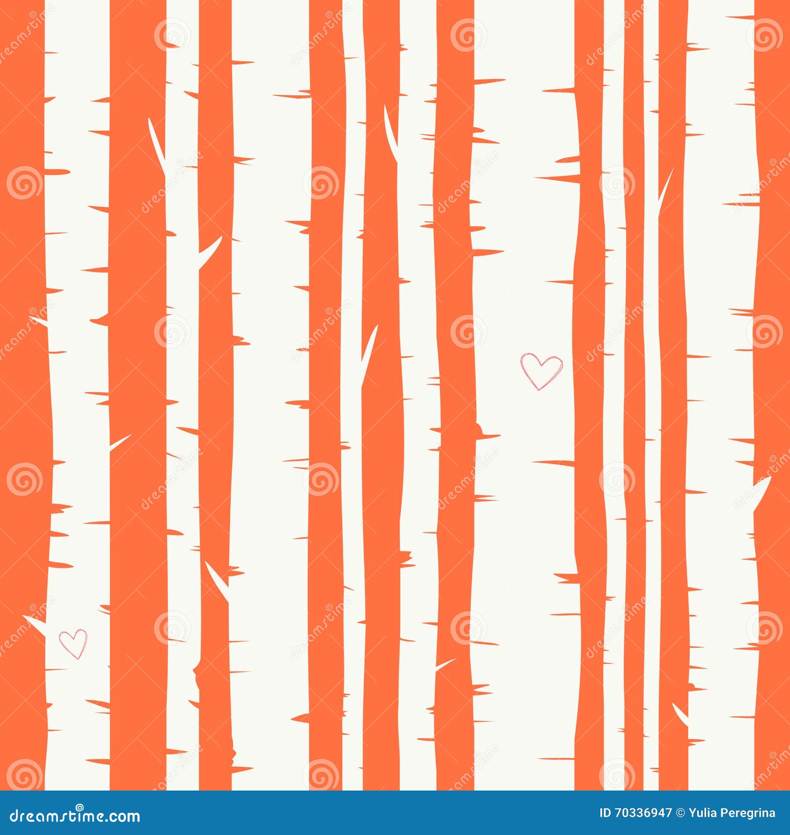 Fondo Inconsútil Del Vector Con El Bosque Del Abedul Ilustración del ...