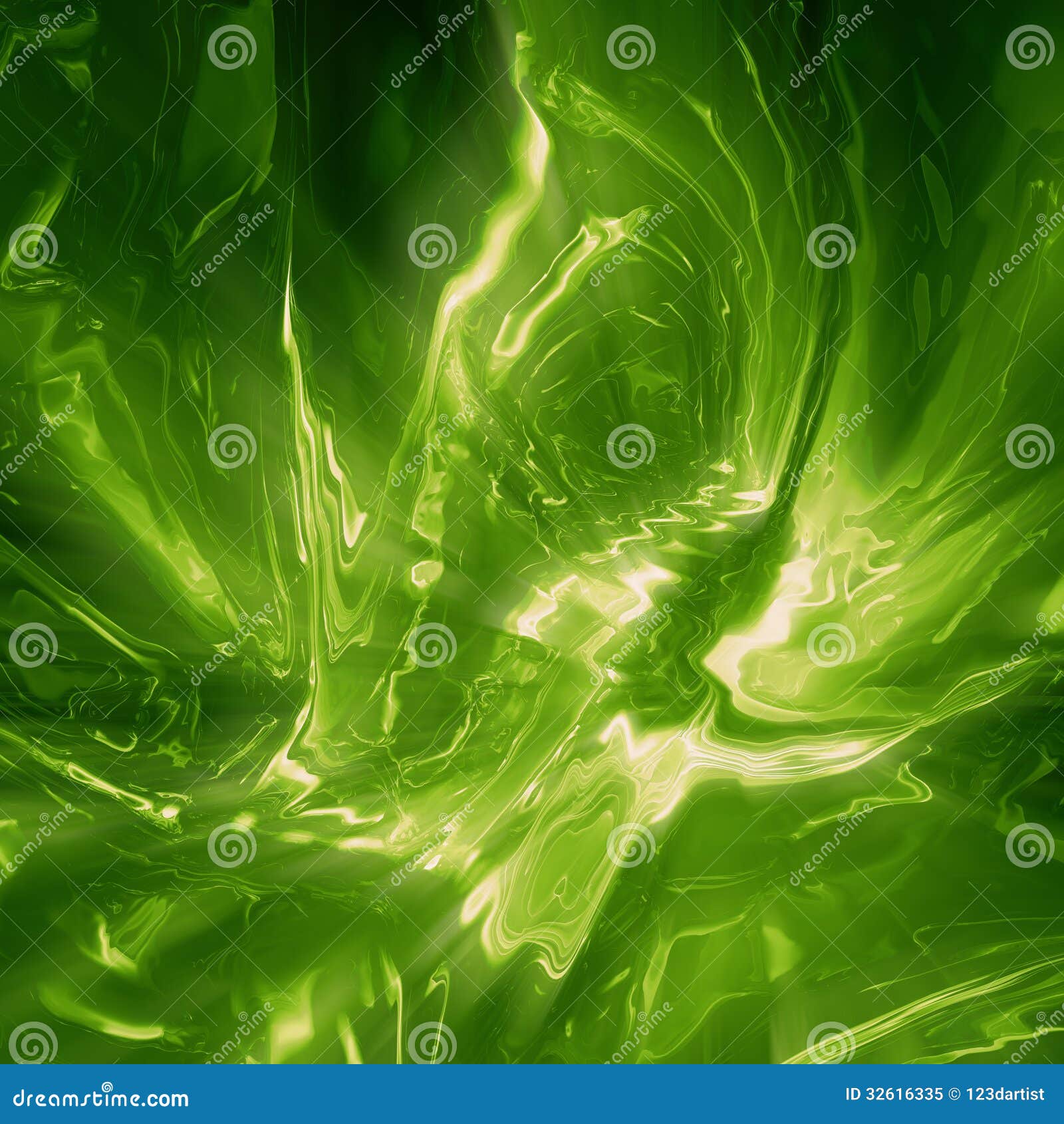 Fondo Líquido Verde Brillante Stock de ilustración - Ilustración de ...