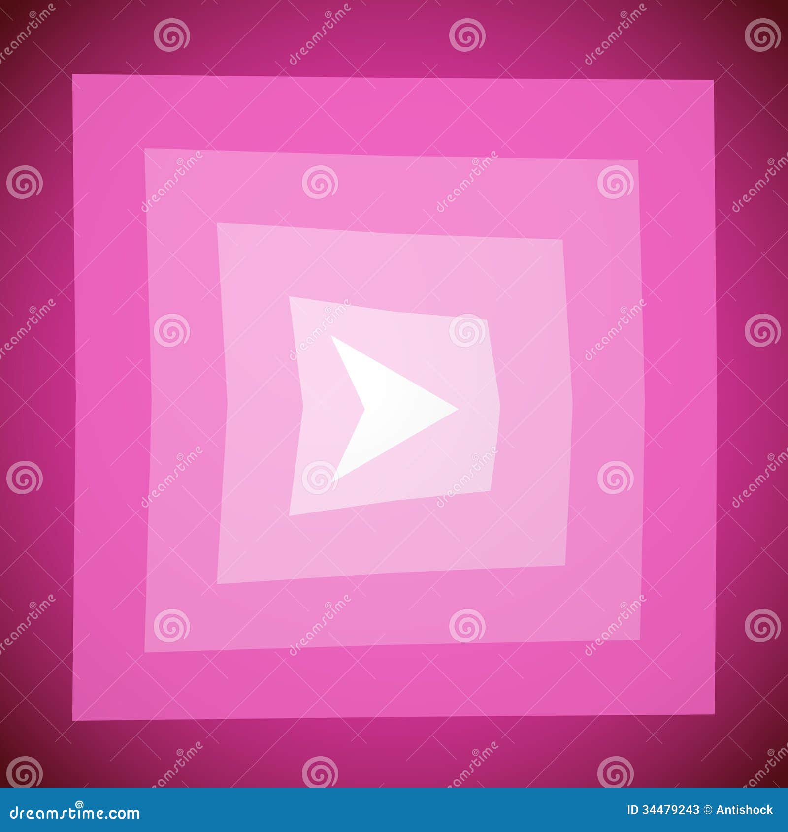 Fondo Limpio Creativo De La Flecha Azul Moderna Ilustración del Vector ...