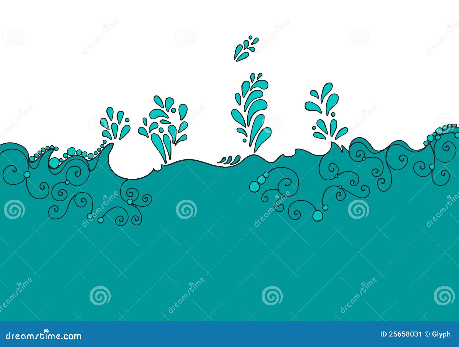 Fondo lindo del aqua ilustración del vector. Ilustración de fondo ...