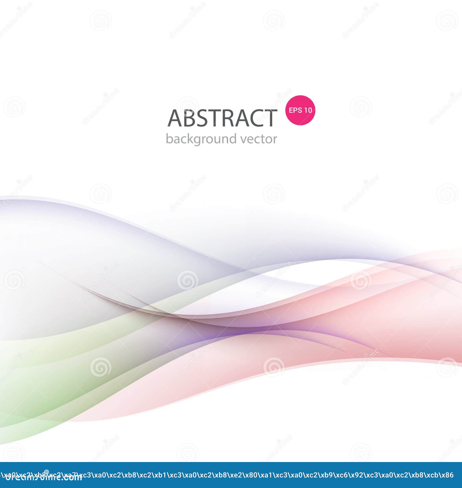 Fondo Liso Abstracto De La Onda Del Color Del Vector Ilustración del ...