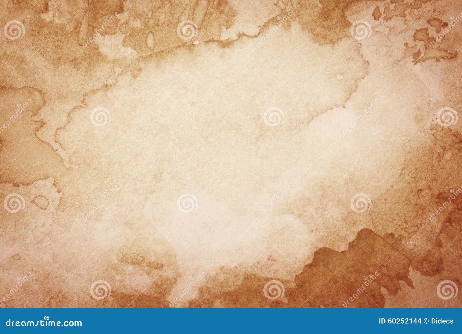 Fondo Marrón Artístico Abstracto De La Acuarela Stock De Ilustración