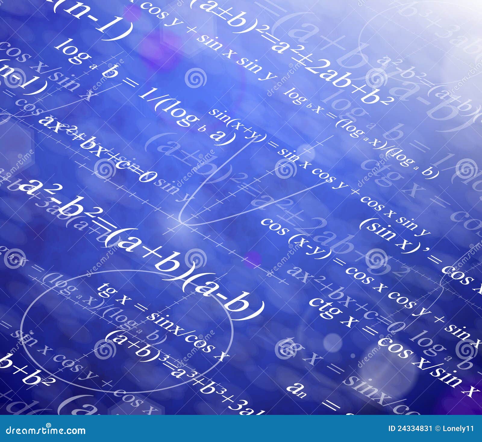 Fondo Matemático Imagen de archivo - Imagen: 24334831