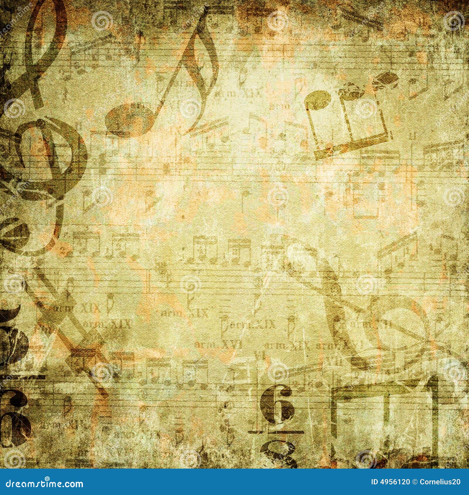 Fondo musical stock de ilustración. Ilustración de clave - 4956120