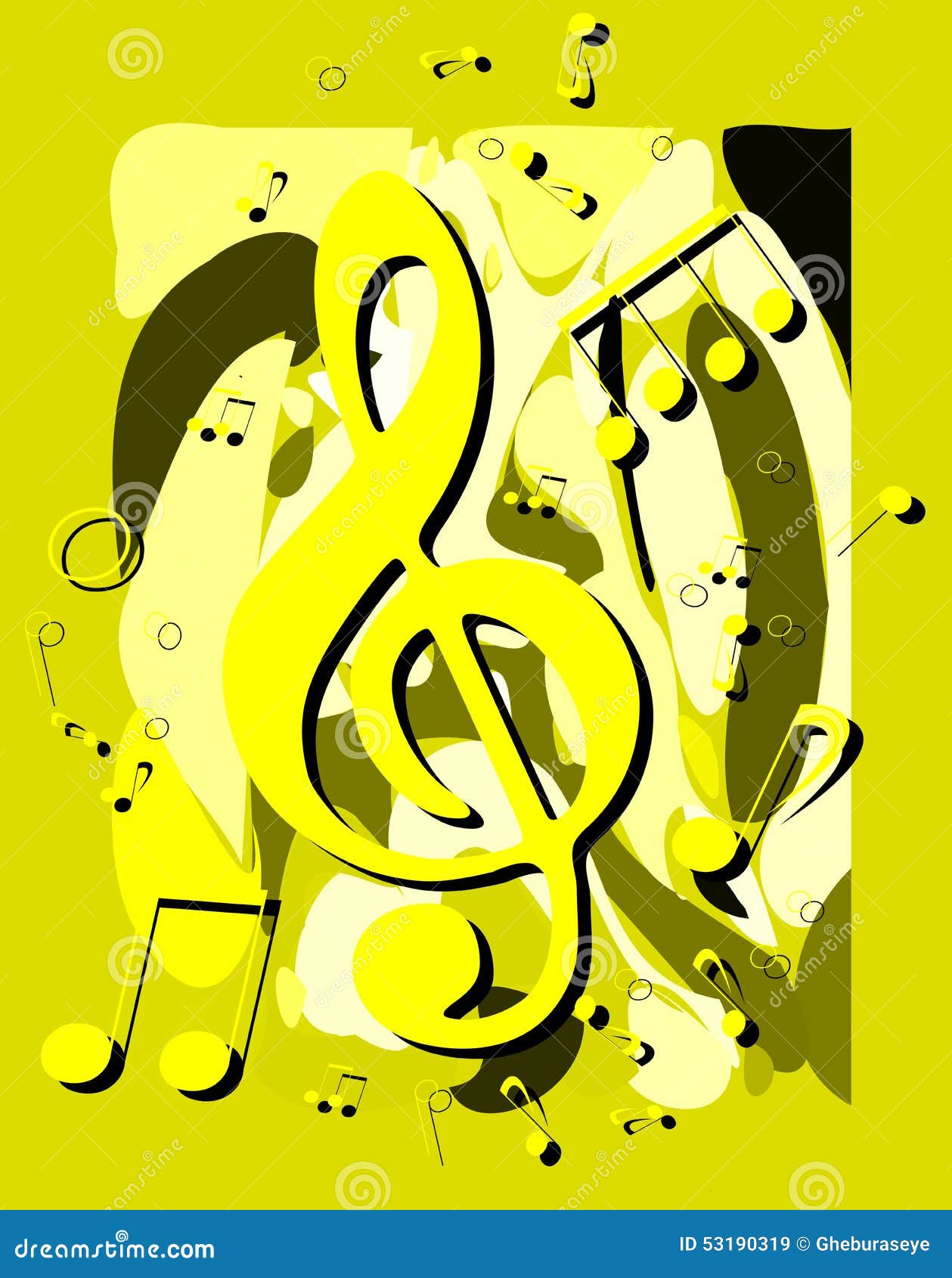 Fondo Musical Abstracto Colorido Ilustración del Vector - Ilustración ...