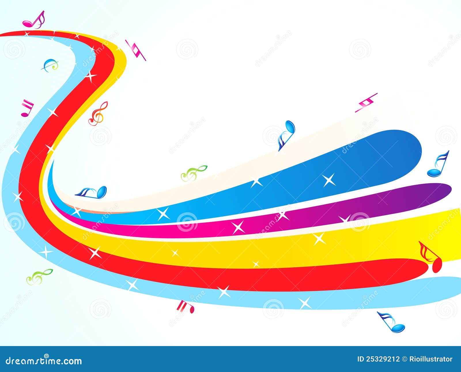 Fondo Musical Colorido Abstracto Ilustración del Vector - Ilustración ...