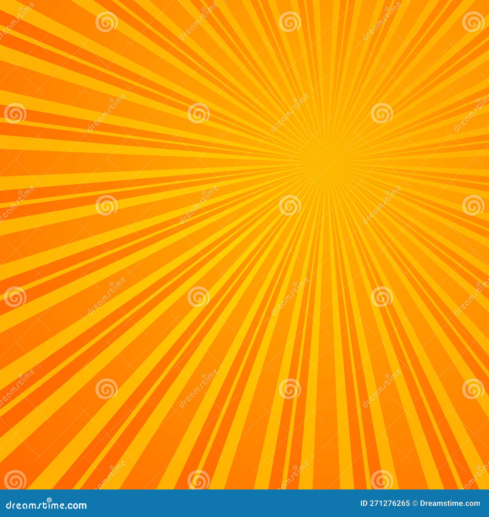 Fondo Naranja De Los Rayos Retro Abstractos Ilustración del Vector ...