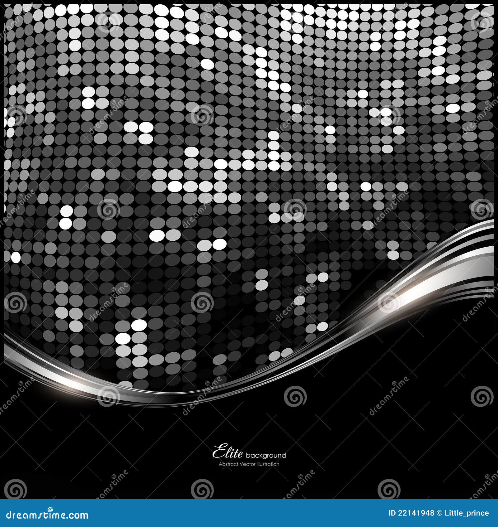 Fondo Negro, Blanco, De Plata Abstracto Del Brillo Ilustración del ...