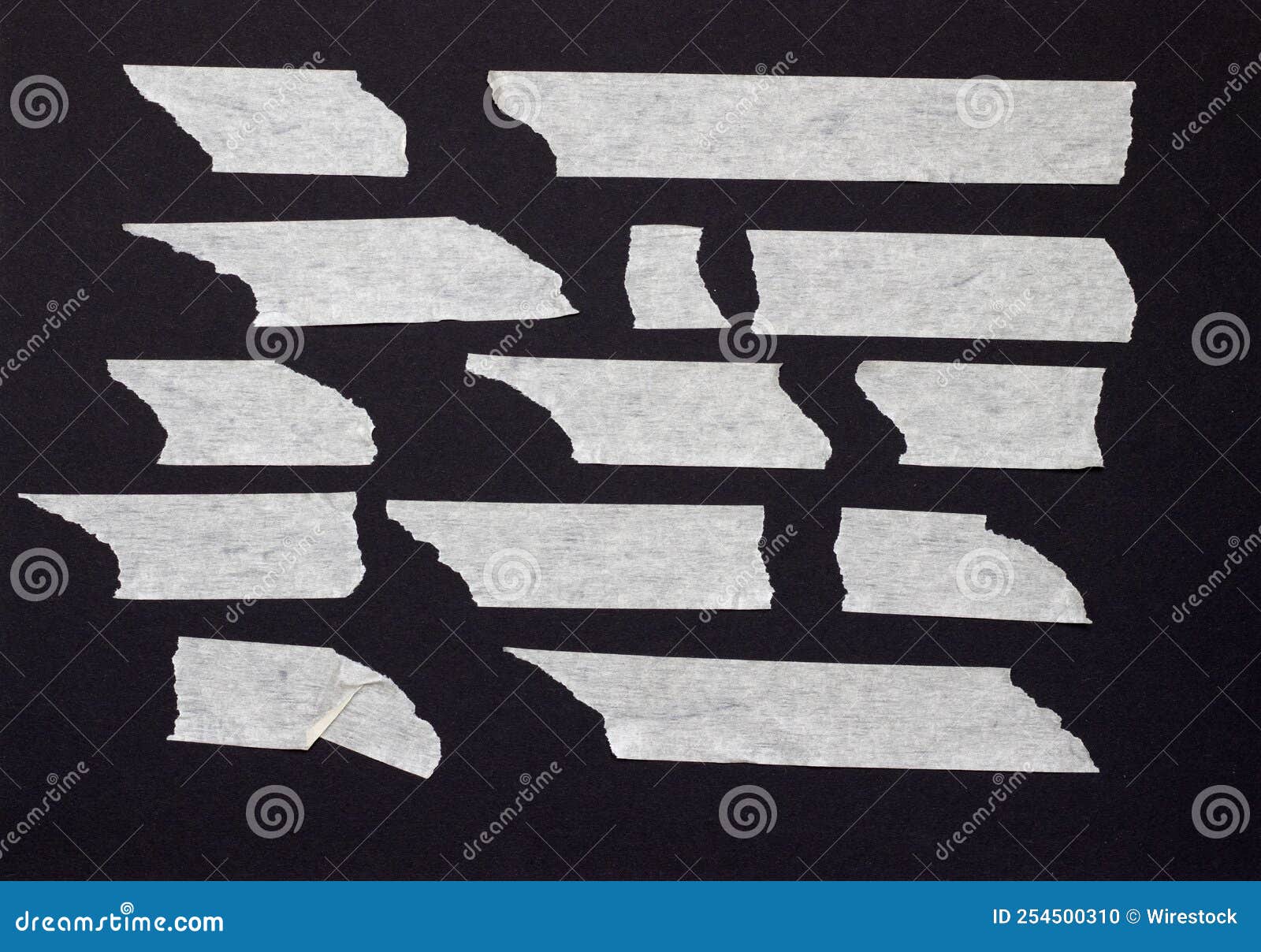 Fondo Negro Con Cintas De Papel Cortado Foto de archivo - Imagen de ...