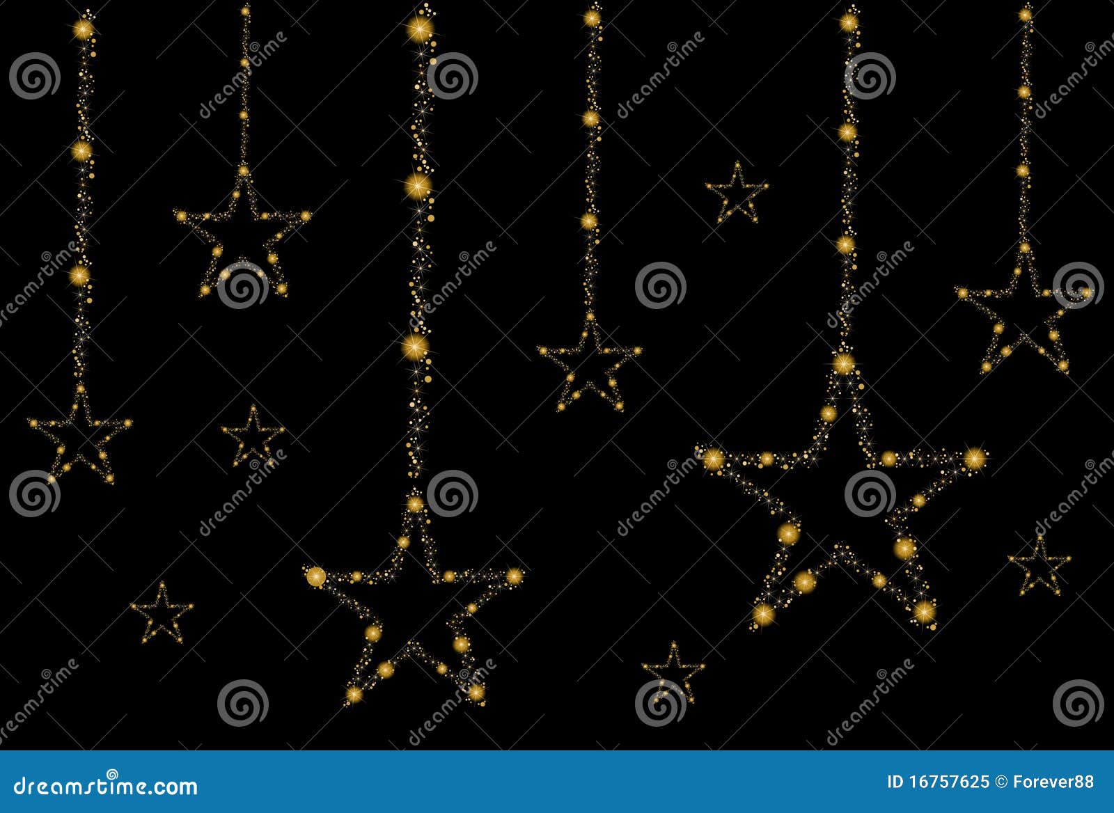 Fondo Negro Con Las Estrellas Ilustración del Vector - Ilustración de ...