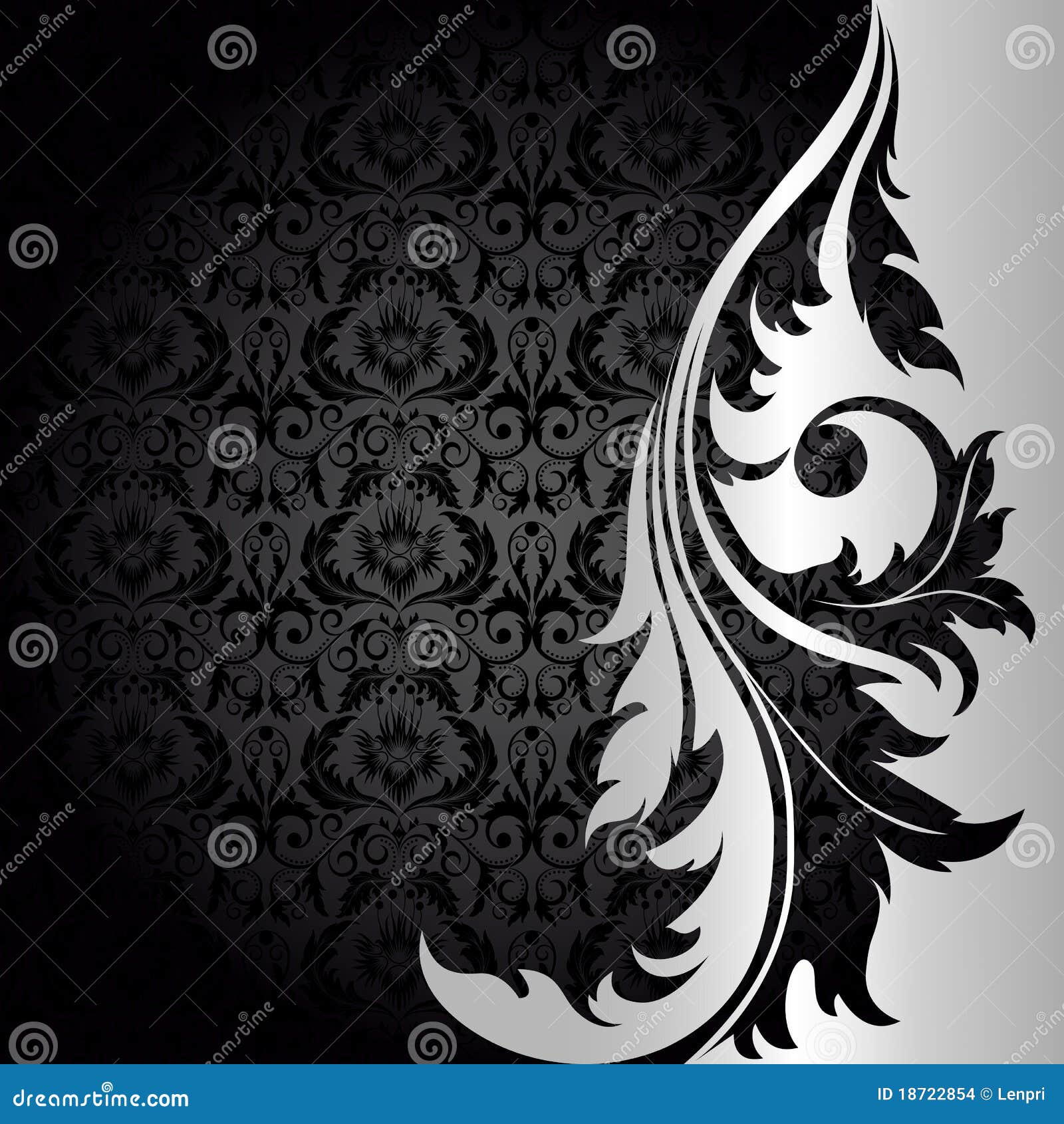 Fondo negro y de plata ilustración del vector. Ilustración de wallpaper ...
