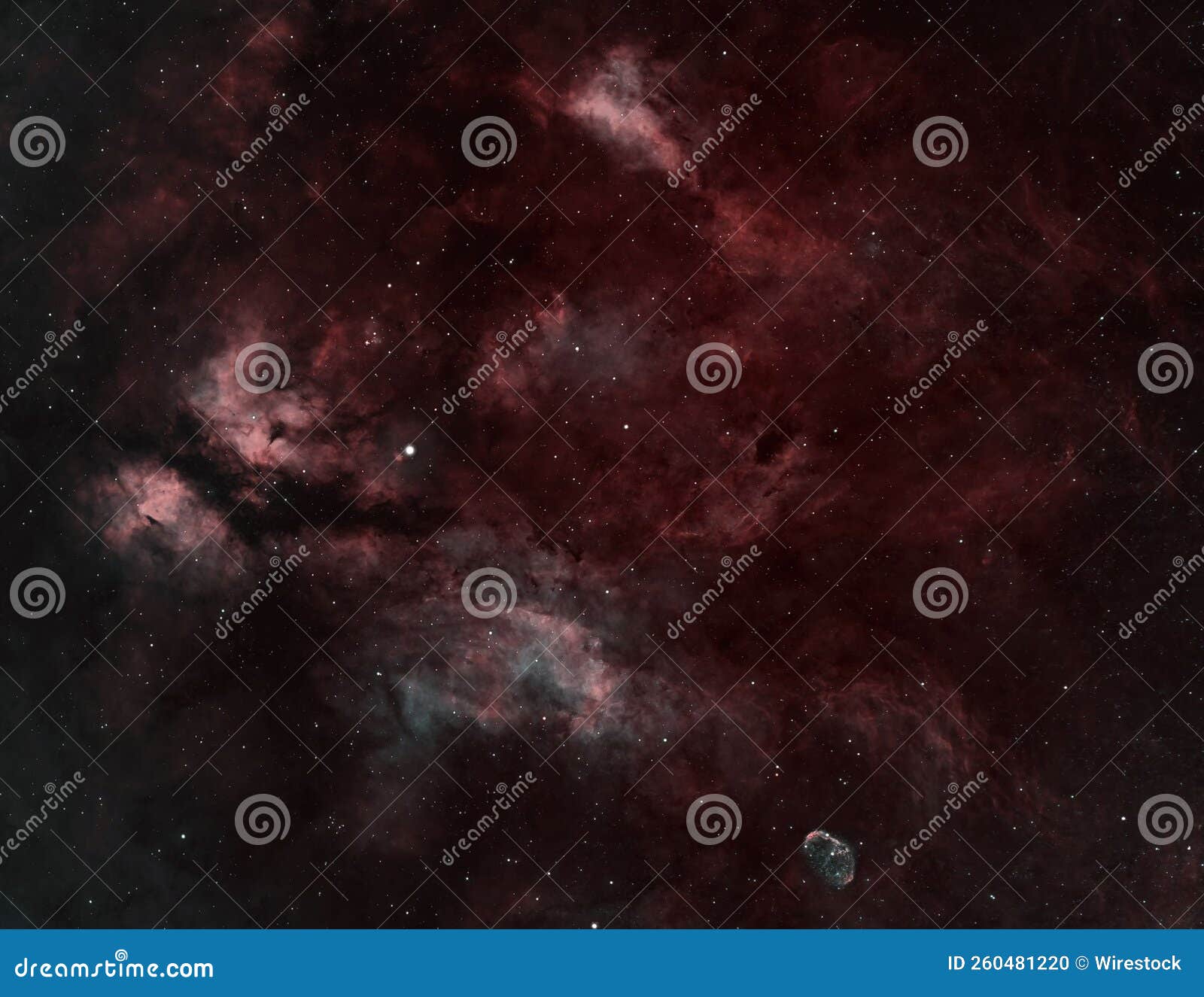 Fondo Nublado Del Espacio Rojo Stock de ilustración - Ilustración de ...