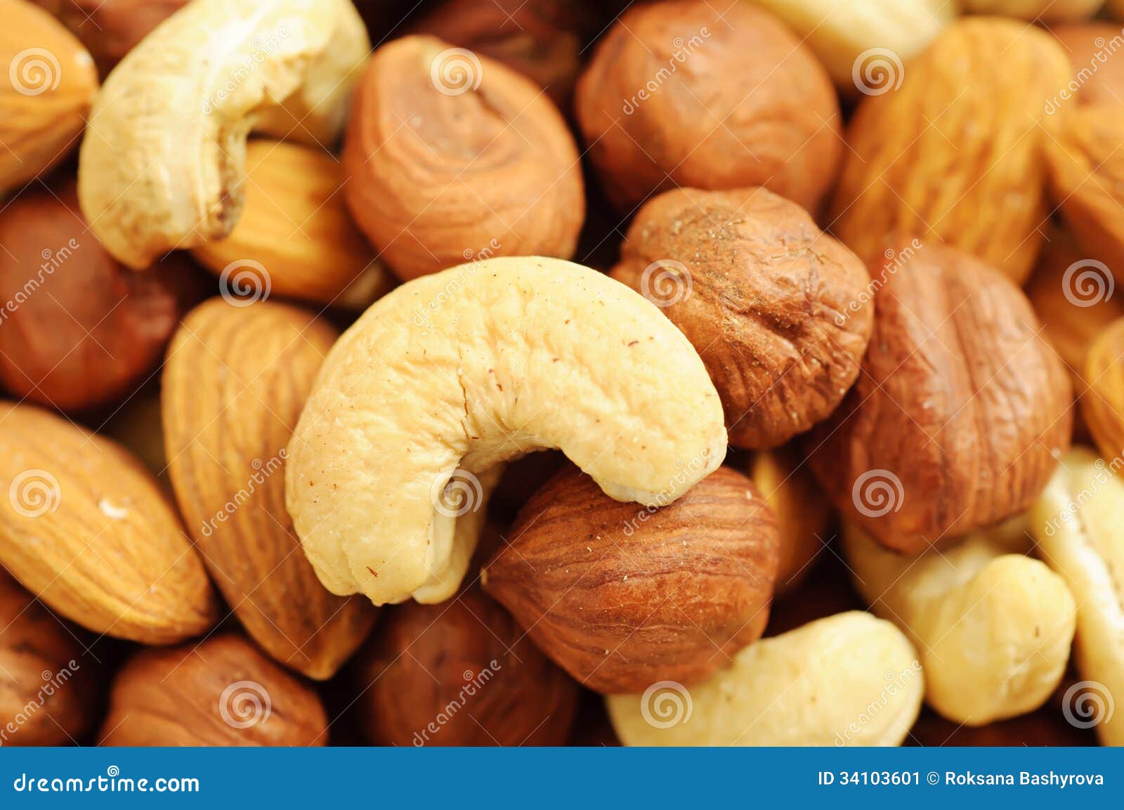Fondo Nuts imagen de archivo. Imagen de surtido, nutritivo - 34103601