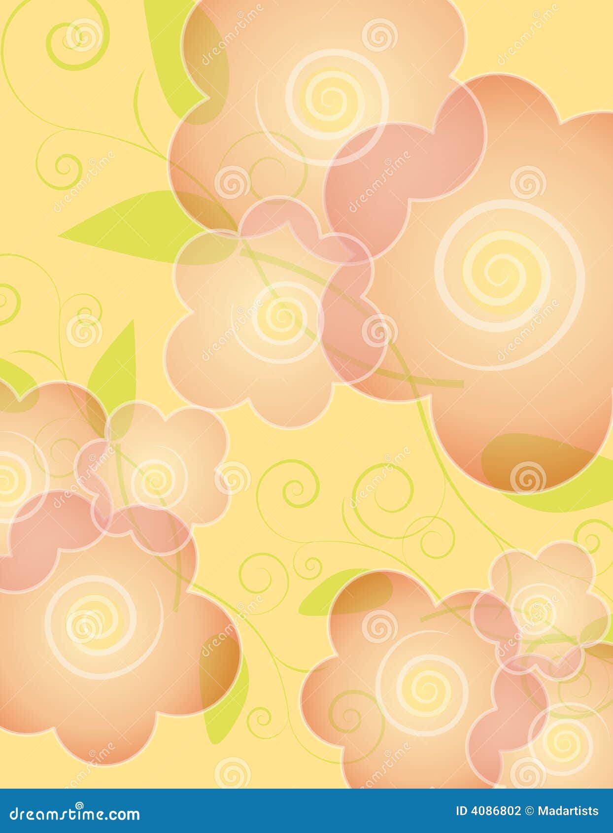 Fondo Opaco De La Flor Del Resorte Amarillo Stock de ilustración ...
