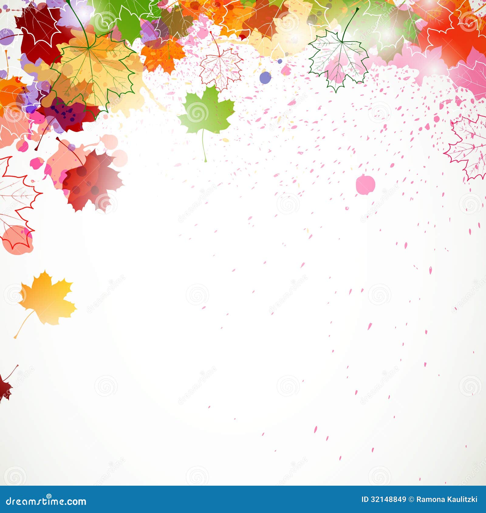 Fondo otoñal stock de ilustración. Ilustración de hoja - 32148849