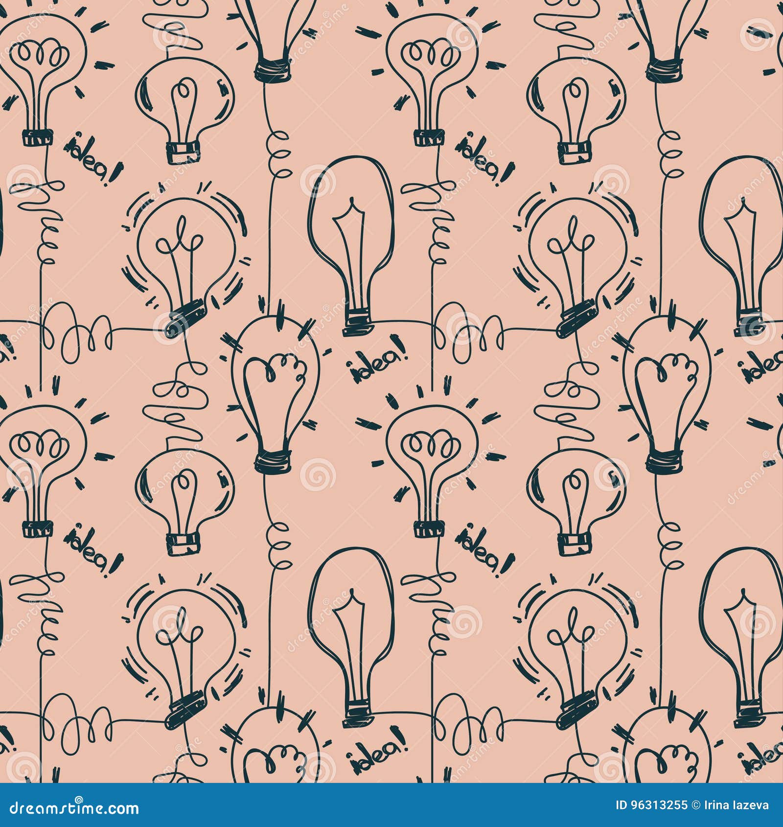 Fondo Para La Creatividad Y Las Buenas Ideas Ilustración del Vector ...