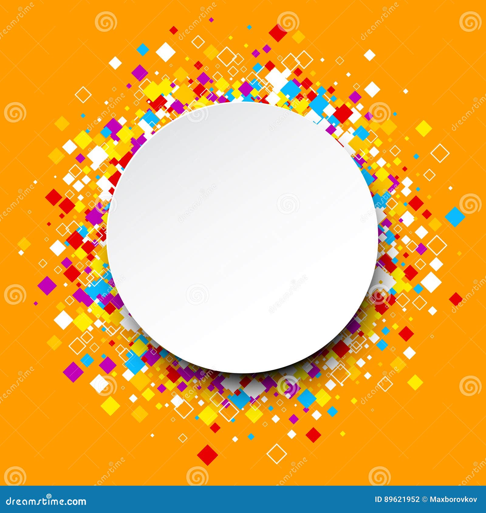 Fondo Redondo Con Rombos Del Color Ilustración del Vector - Ilustración ...