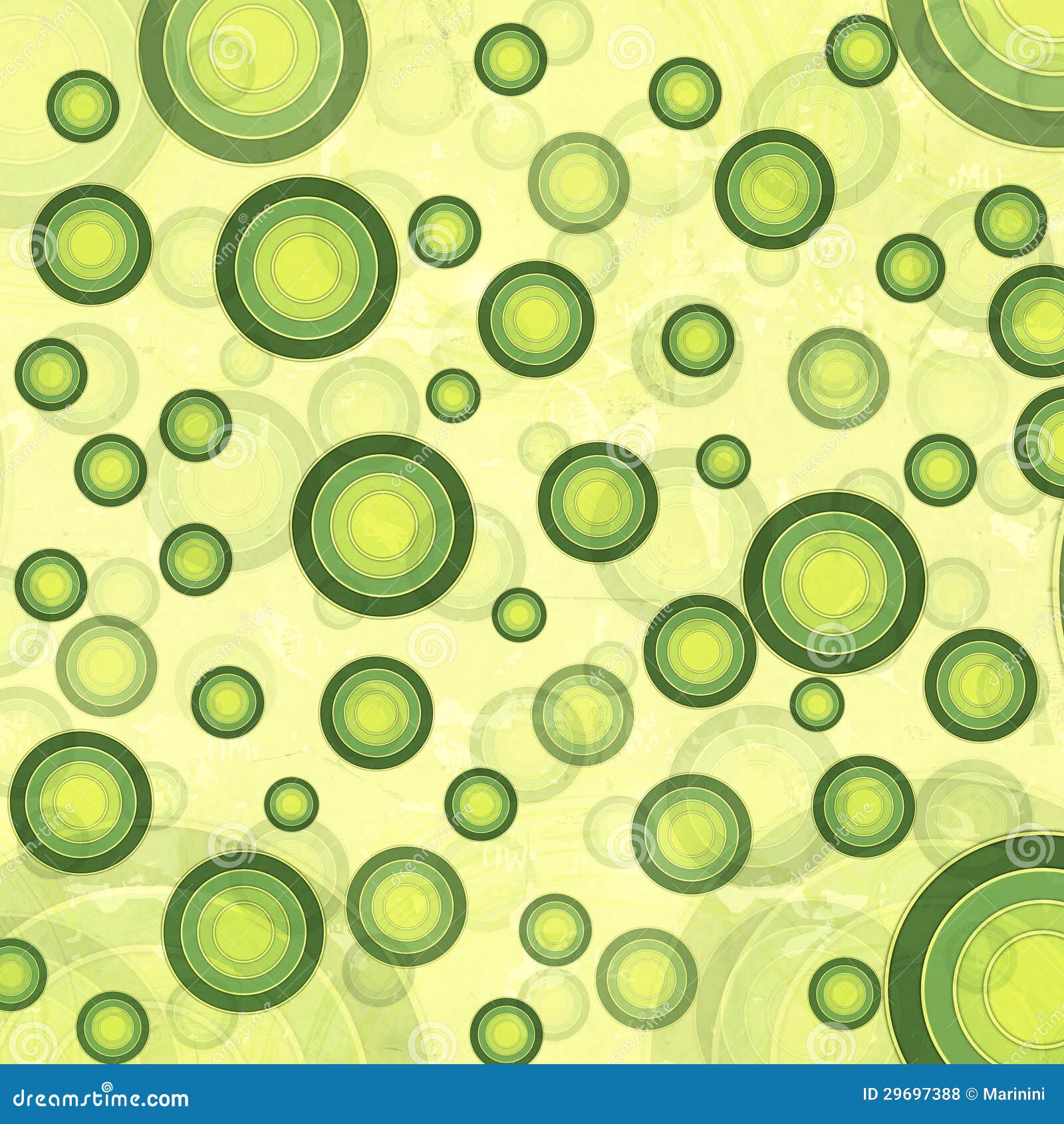 Fondo Retro Con Los Círculos Verdes Stock de ilustración - Ilustración ...