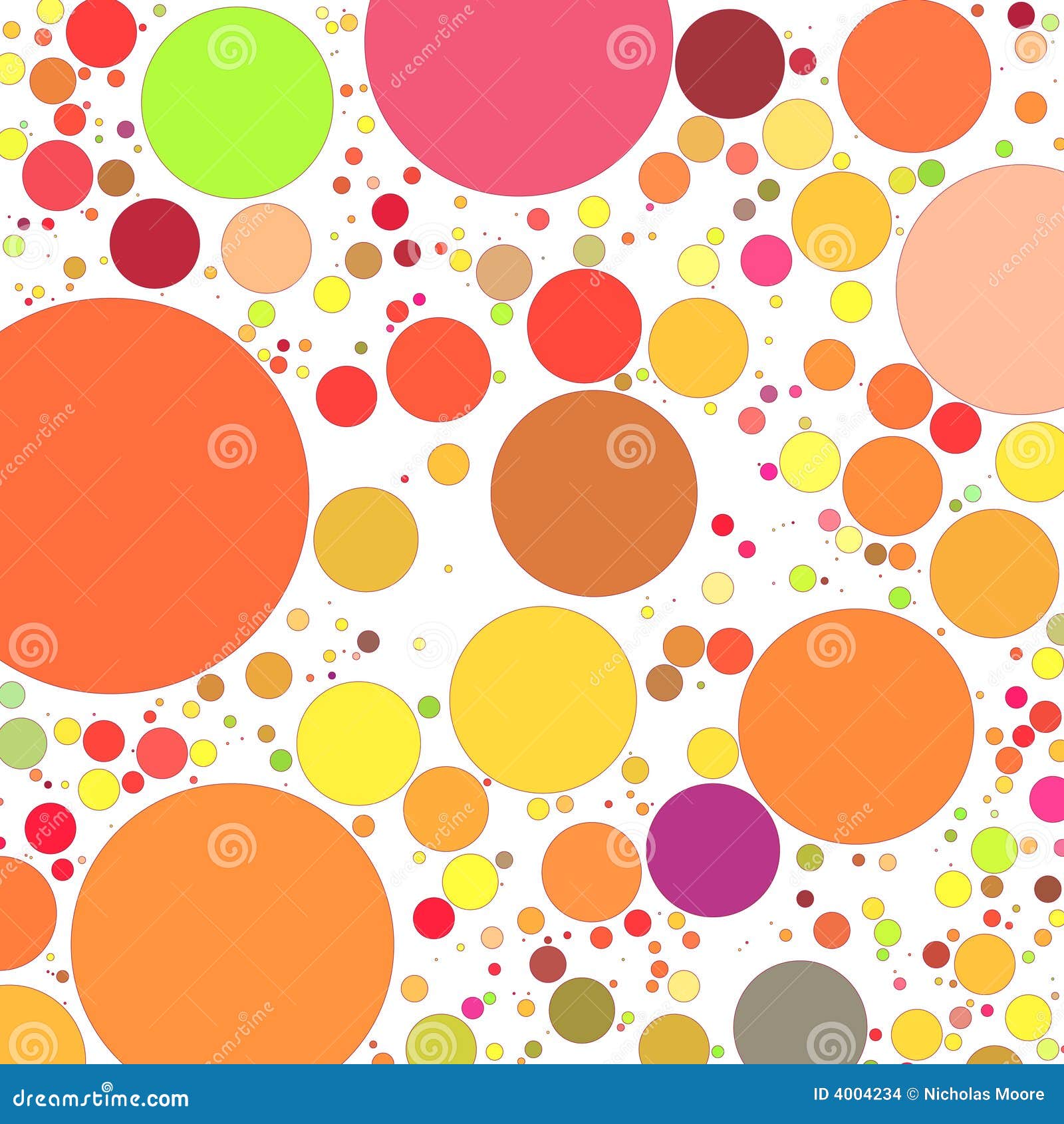 Fondo Retro De Los Círculos Ilustración del Vector - Ilustración de ...