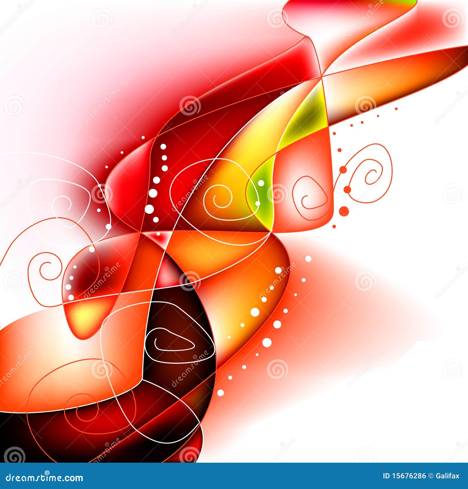 Fondo rojo abstracto stock de ilustración. Ilustración de multicolor ...