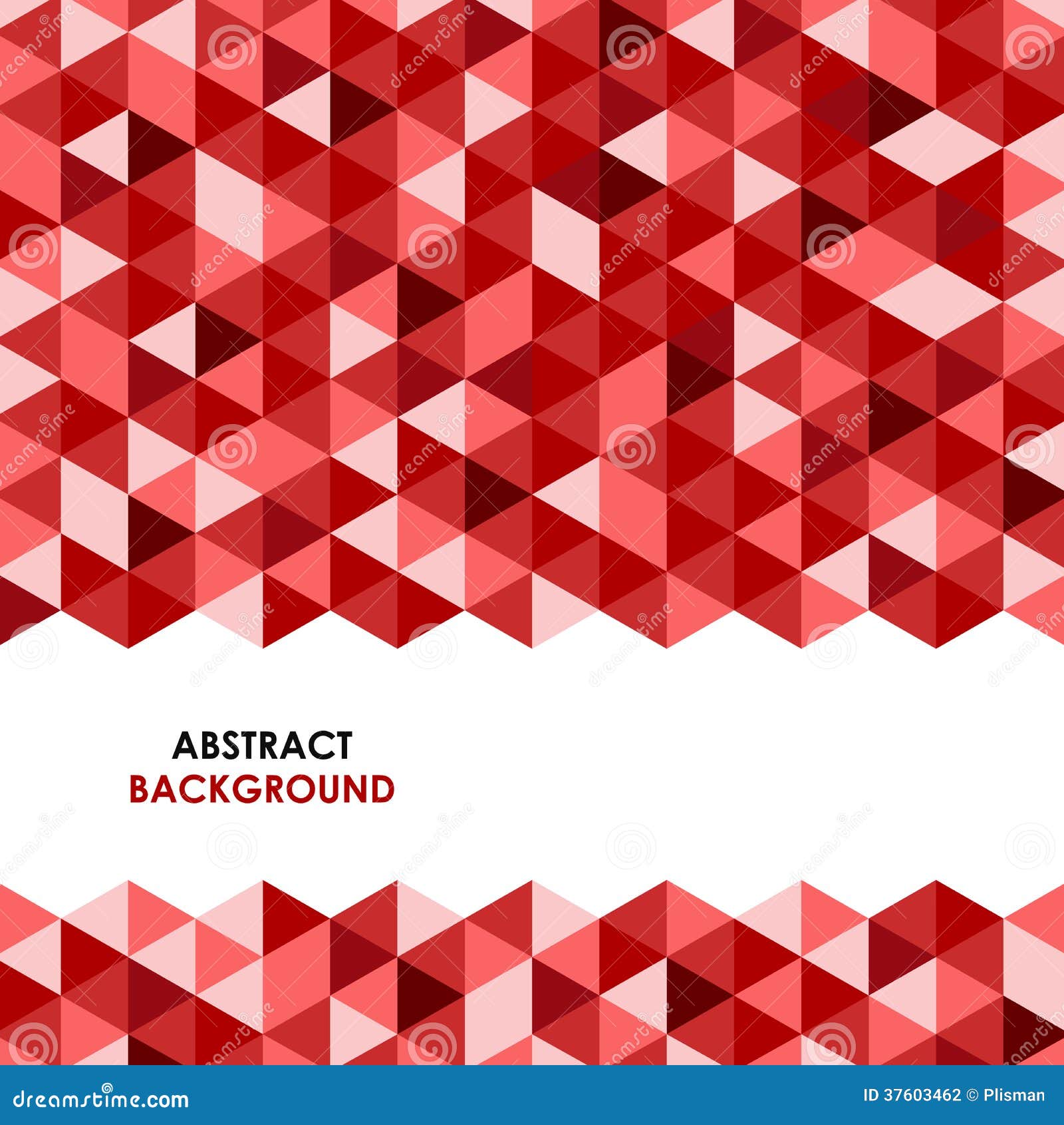 Fondo Rojo Abstracto Del Triángulo Ilustración del Vector - Ilustración ...