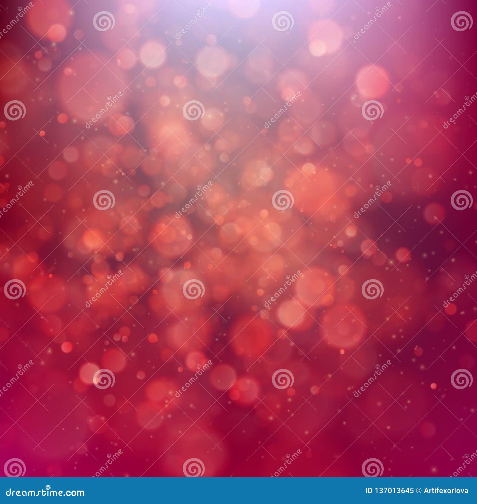 Fondo Rojo Con Las Luces Del Bokeh EPS 10 Ilustración del Vector ...