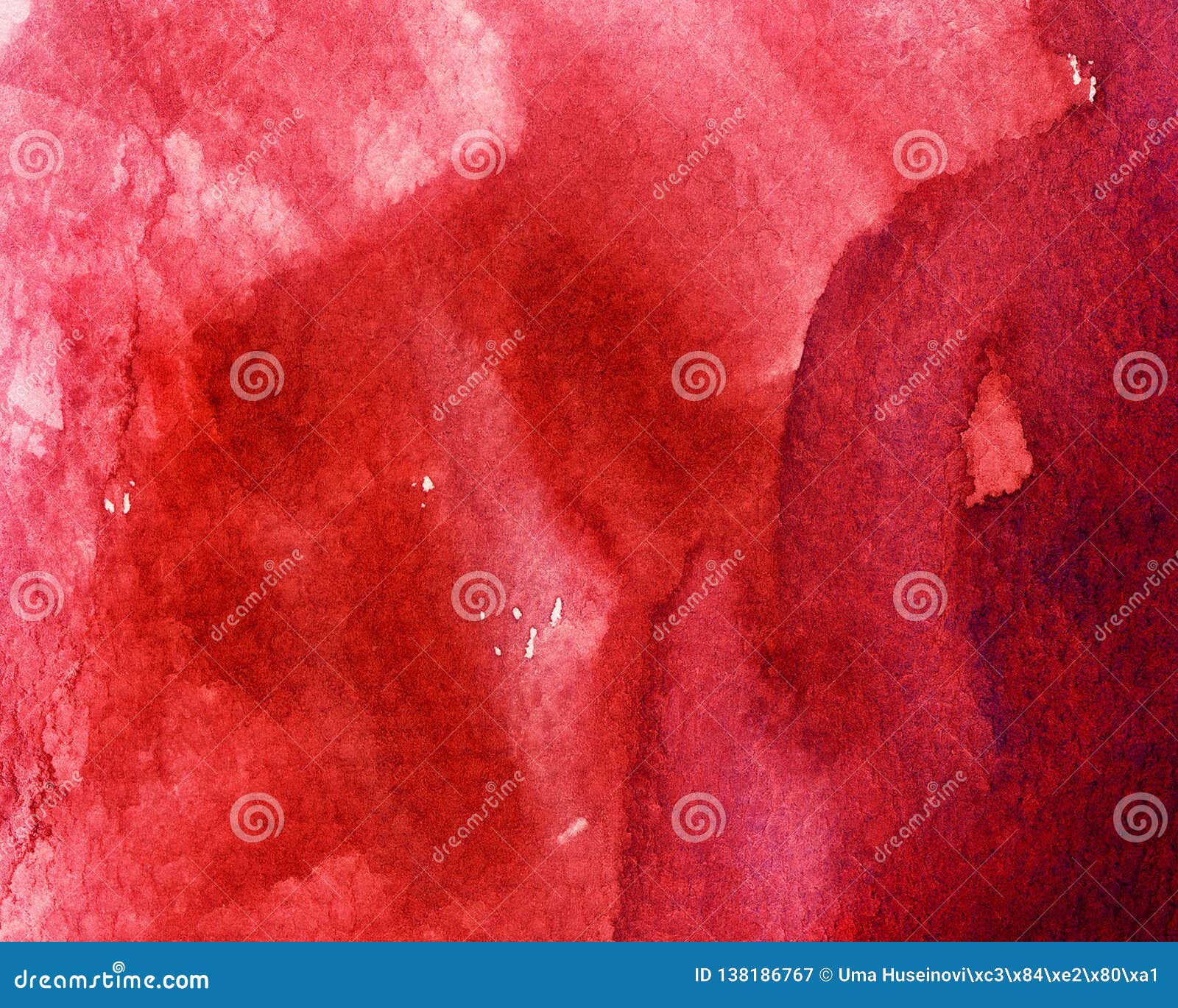 Fondo rojo de la acuarela stock de ilustración. Ilustración de colorido ...