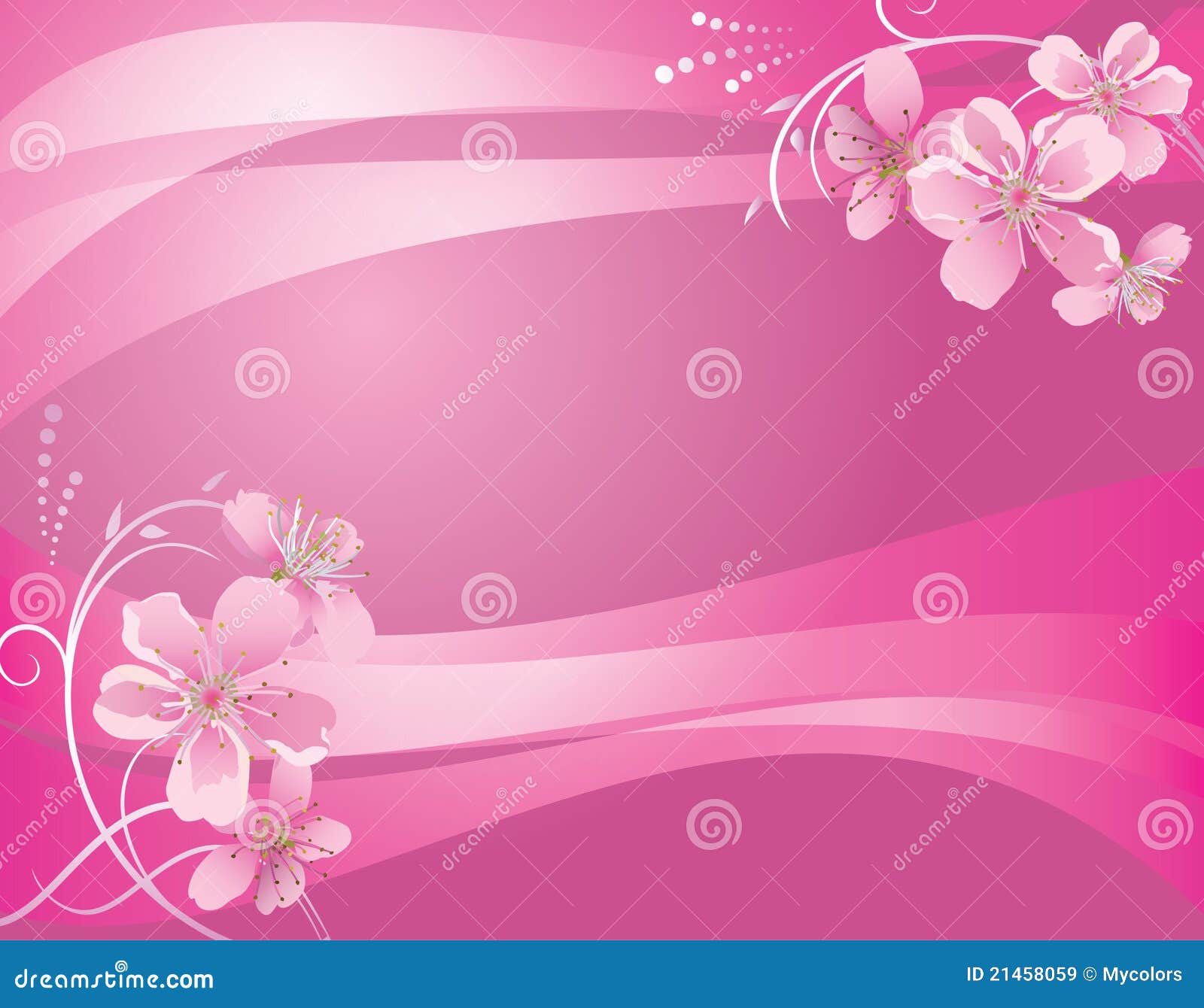 Fondo Rosado Abstracto Con La Flor Ilustración del Vector - Ilustración ...