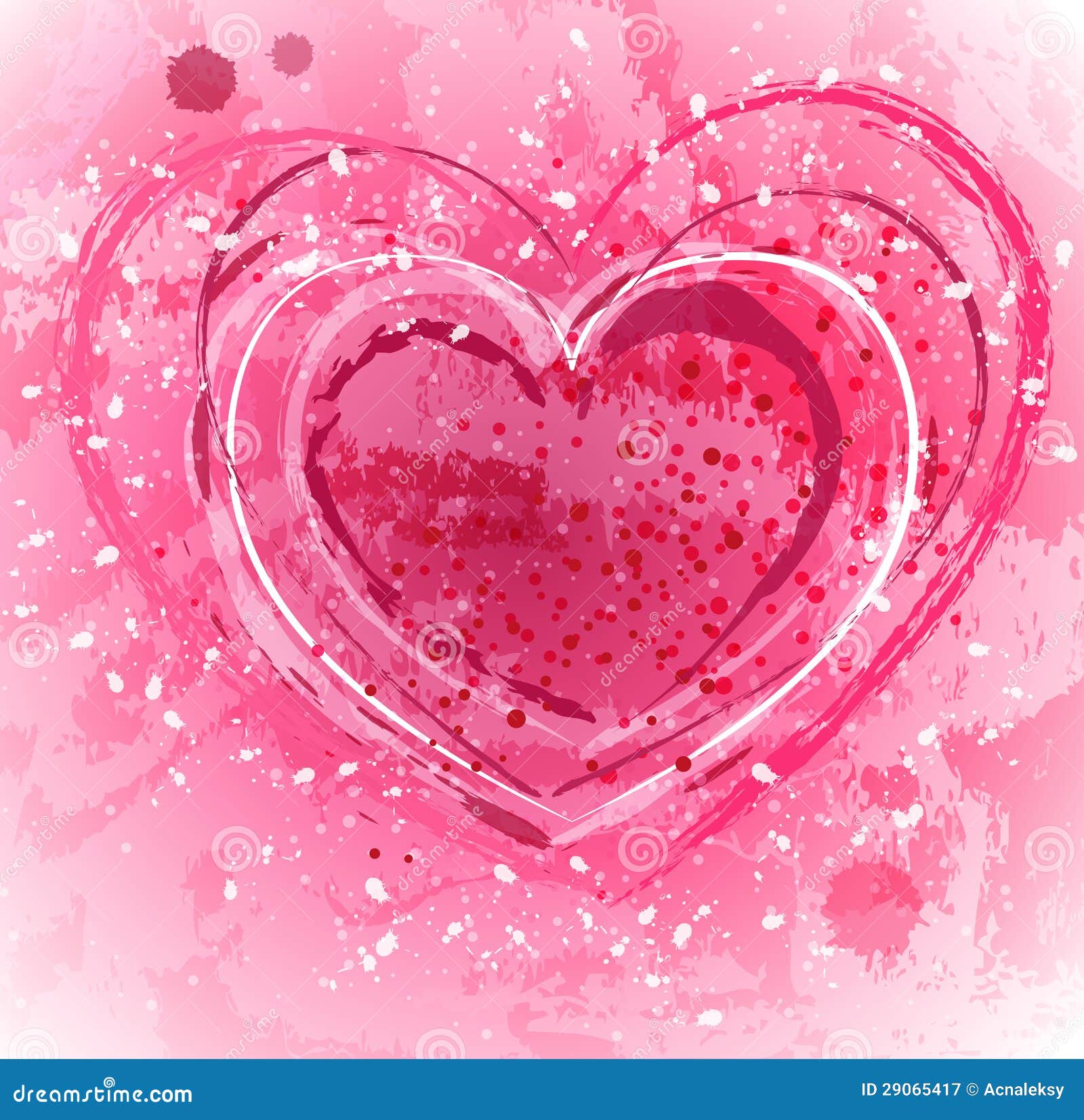 Fondo Rosado Con El Corazón Ilustración del Vector - Ilustración de ...