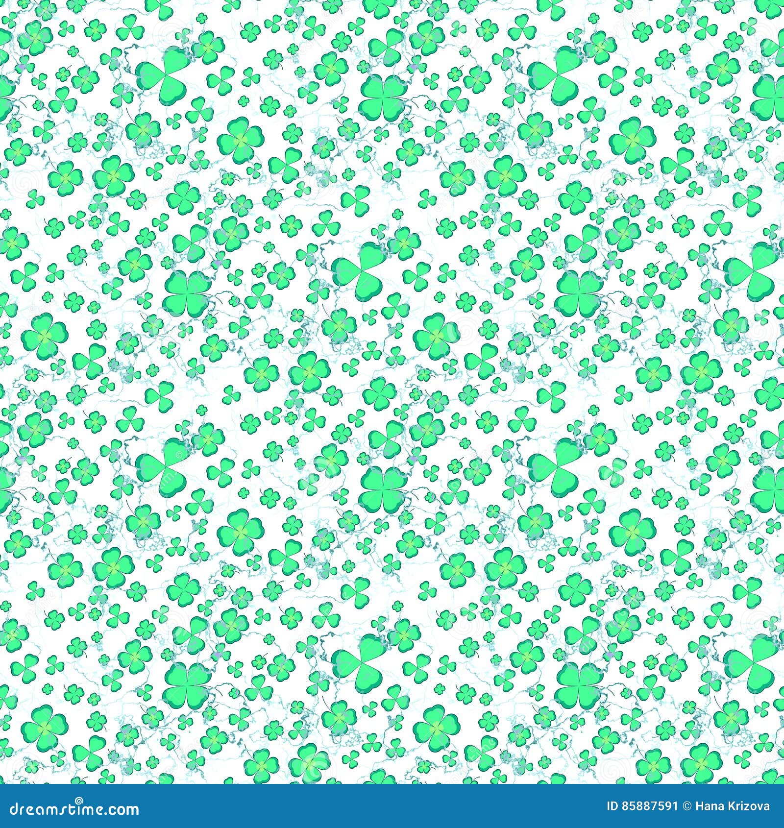 Fondo Sin Fin Blanco Con El Trébol Stock de ilustración - Ilustración ...