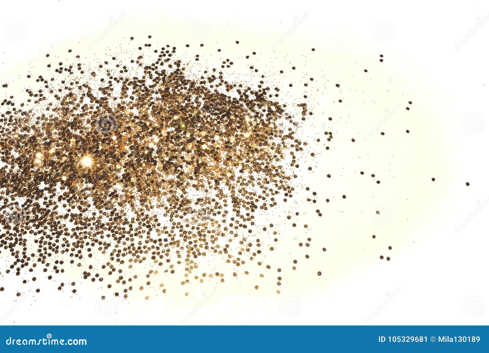 Fondo Texturizado Con La Chispa De Oro Del Brillo En Blanco Imagen de ...