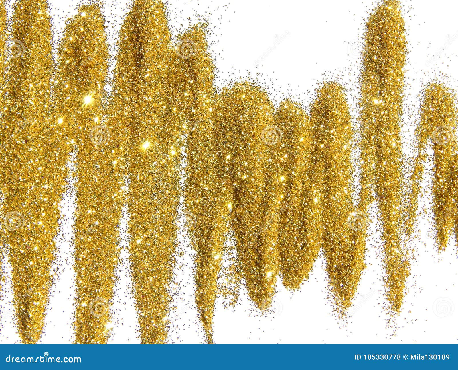 Fondo Texturizado Con La Chispa De Oro Del Brillo En Blanco Foto de ...