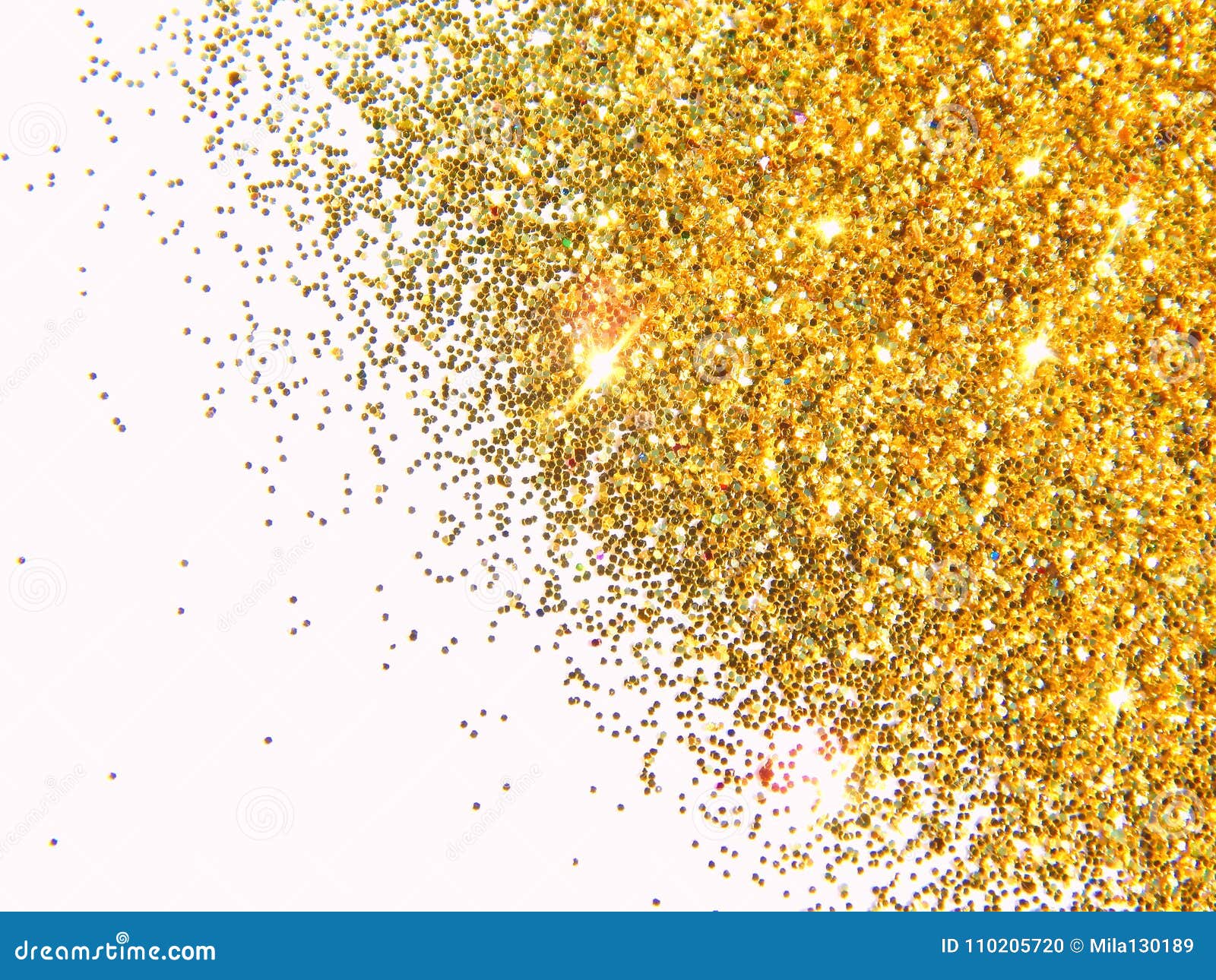 Fondo Texturizado Con La Chispa De Oro Del Brillo En Blanco Foto de ...