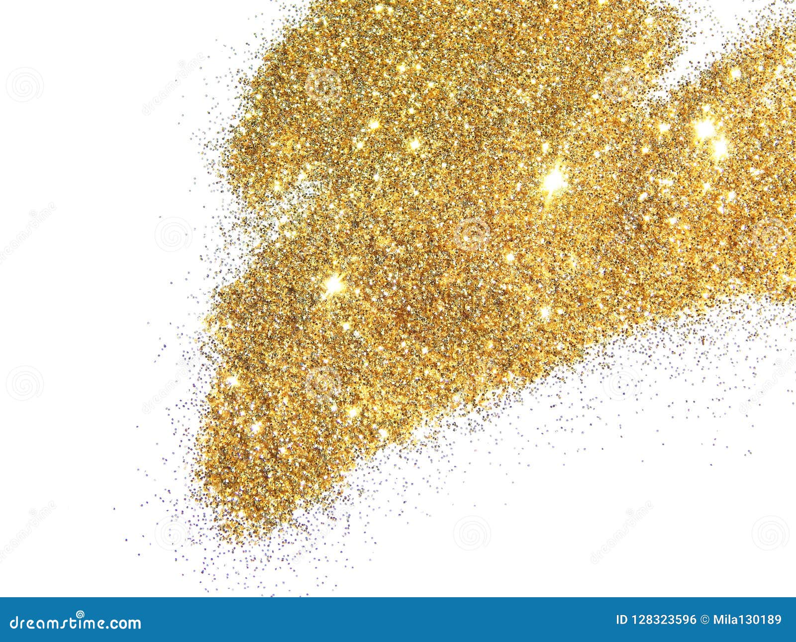 Fondo Texturizado Con La Chispa De Oro Del Brillo En Blanco Foto de ...