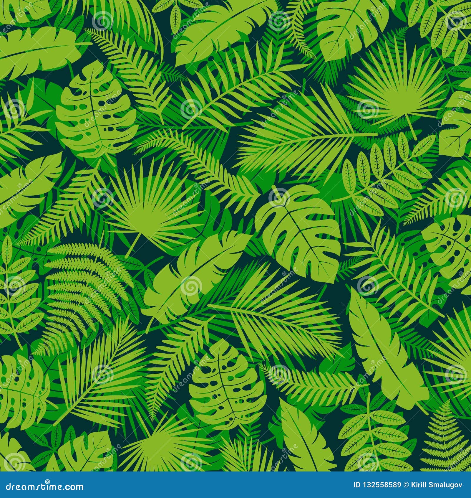 Fondo Tropical De Las Hojas Vector Ilustración del Vector - Ilustración ...