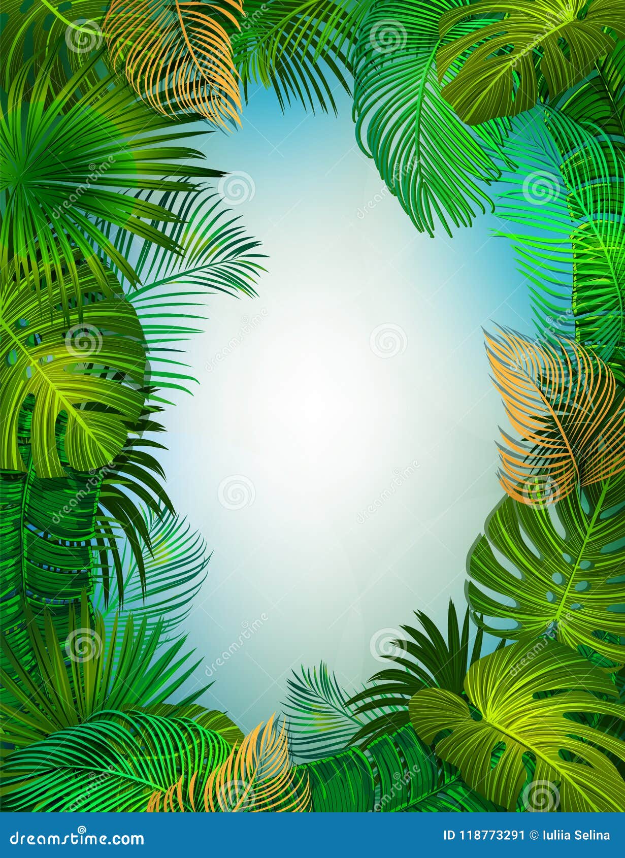 Fondo tropical del vector stock de ilustración. Ilustración de contexto ...
