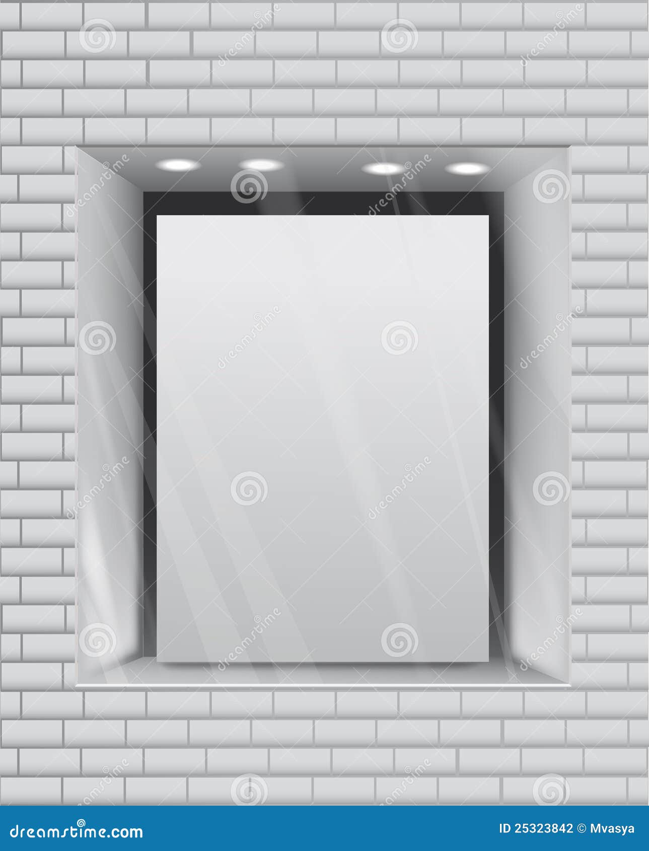 Fondo Vacío Del Vector Del Escaparate Eps10 Stock de ilustración ...