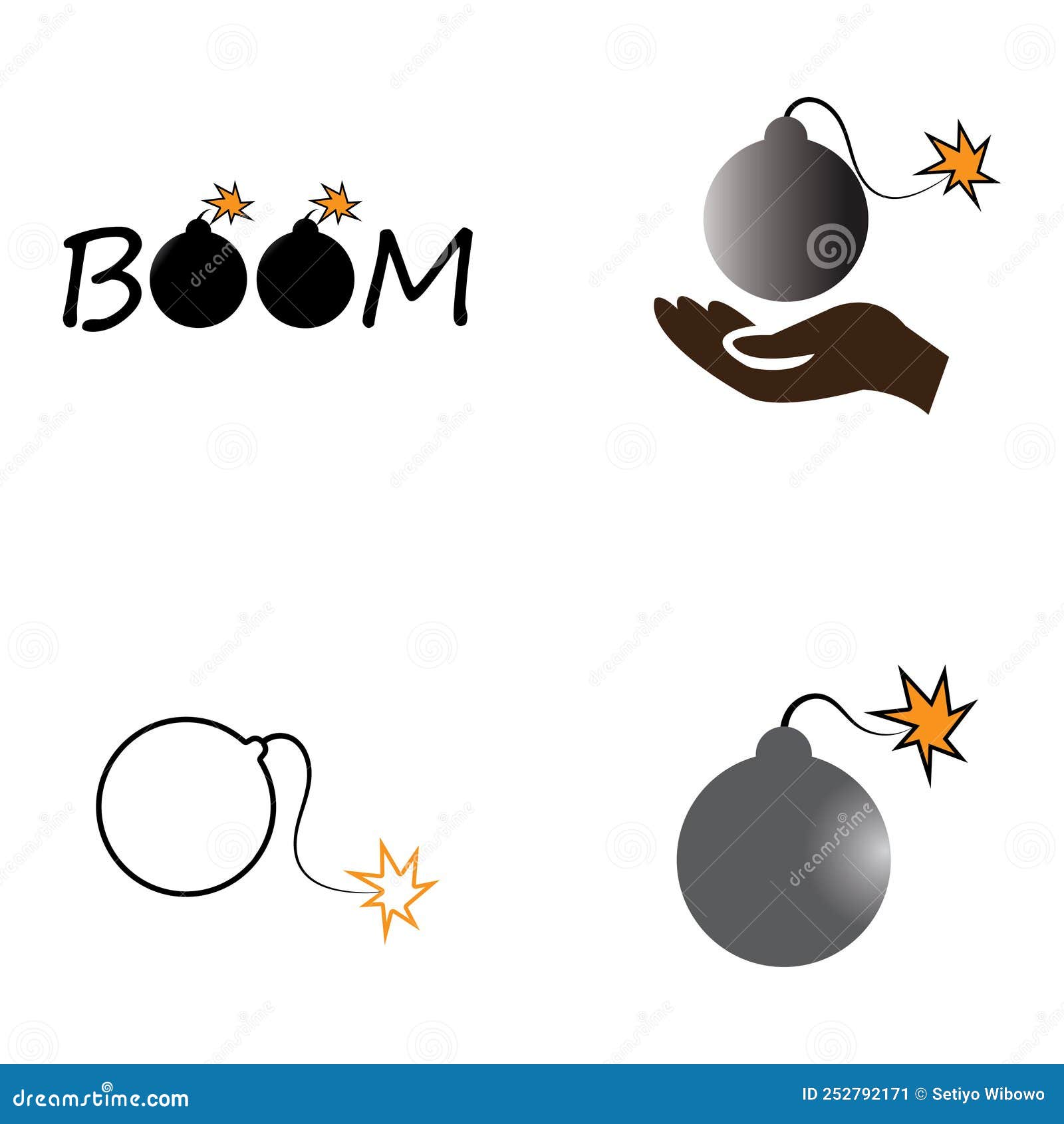 Fondo Vectorial De Icono De Boom Ilustración del Vector - Ilustración ...