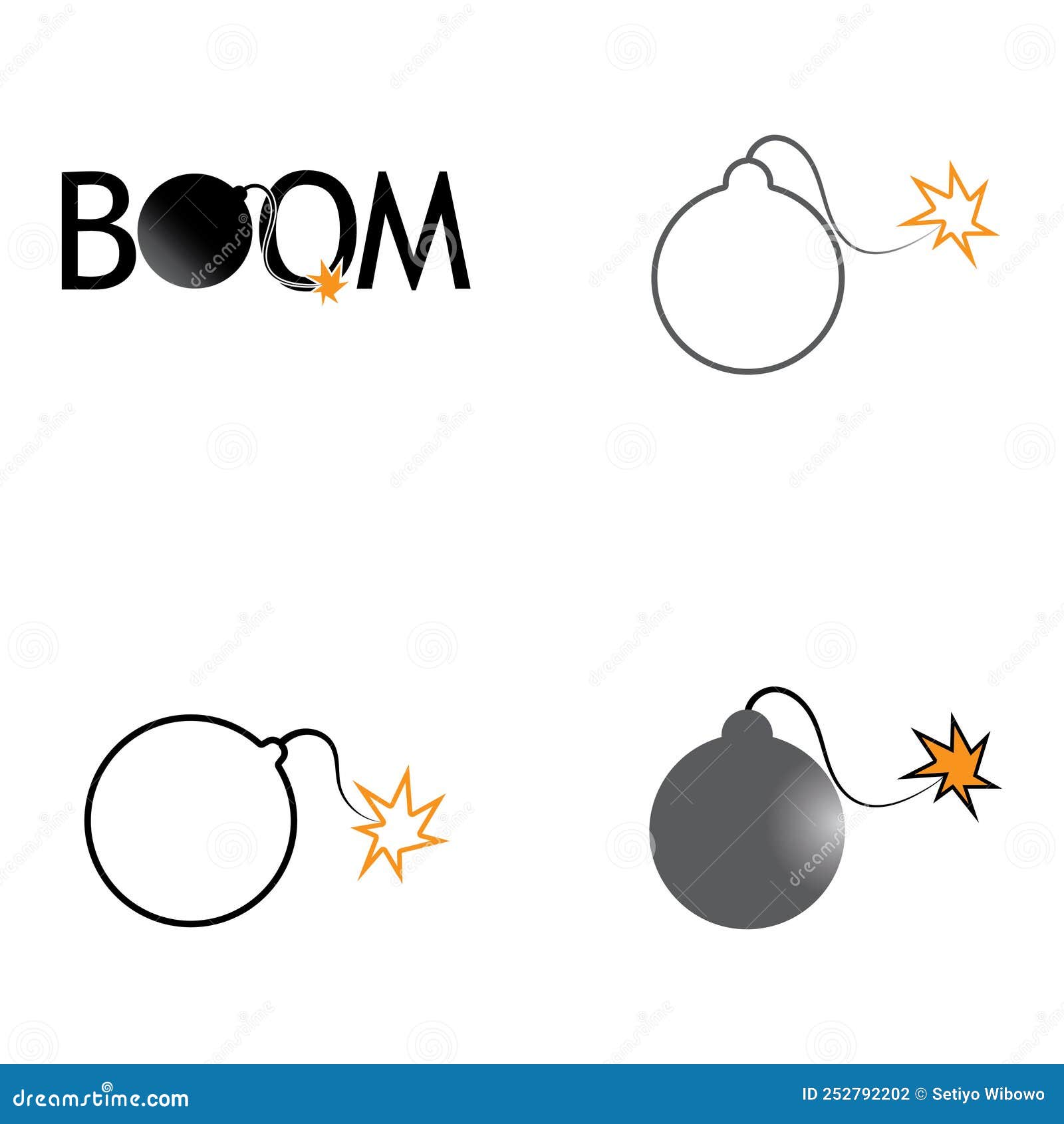 Fondo Vectorial De Icono De Boom Ilustración del Vector - Ilustración ...