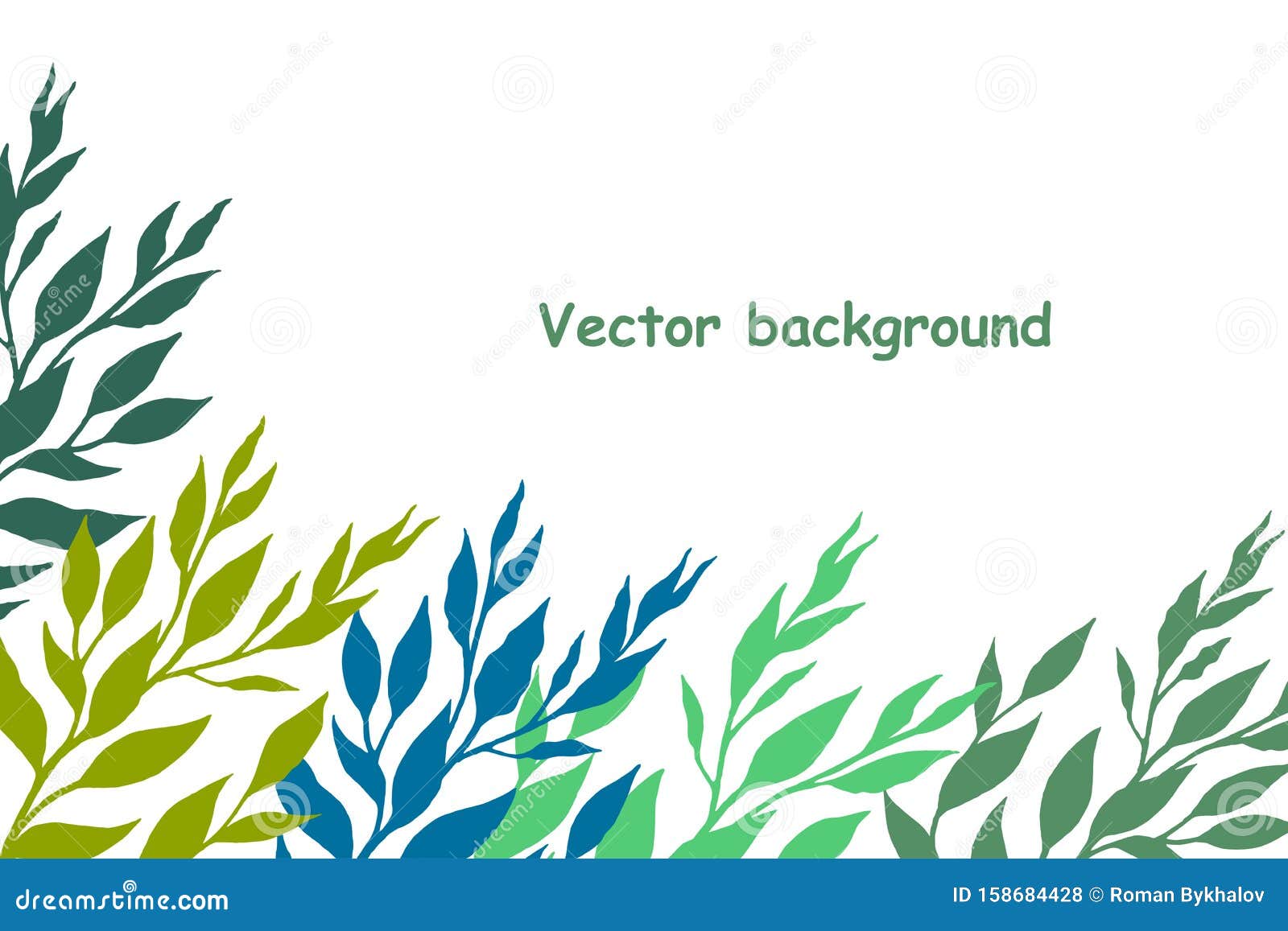 Fondo Vectorial Simple De Hojas De Color Ilustración del Vector ...