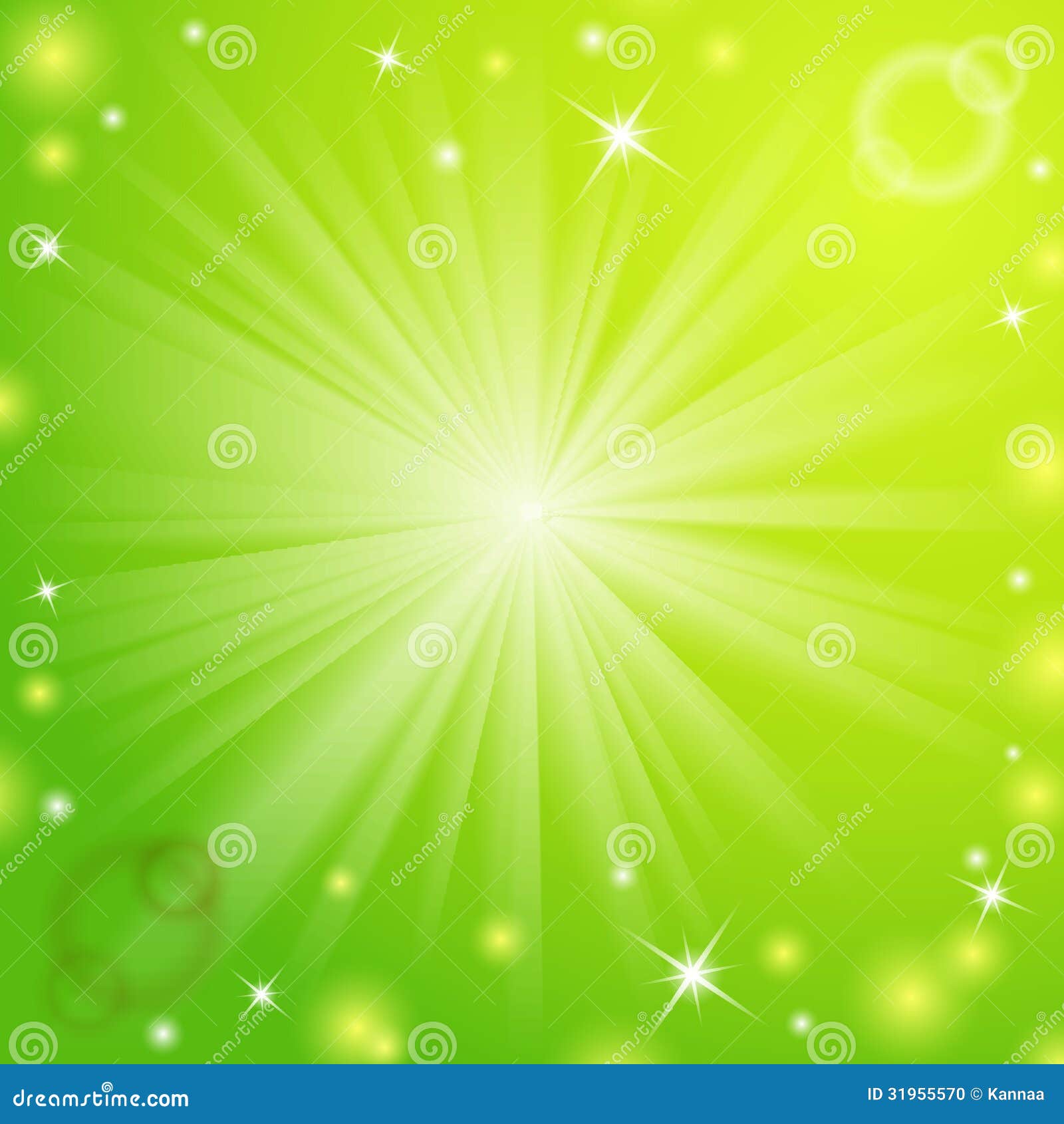 Fondo Verde Claro Mágico Abstracto. Ilustración del Vector ...