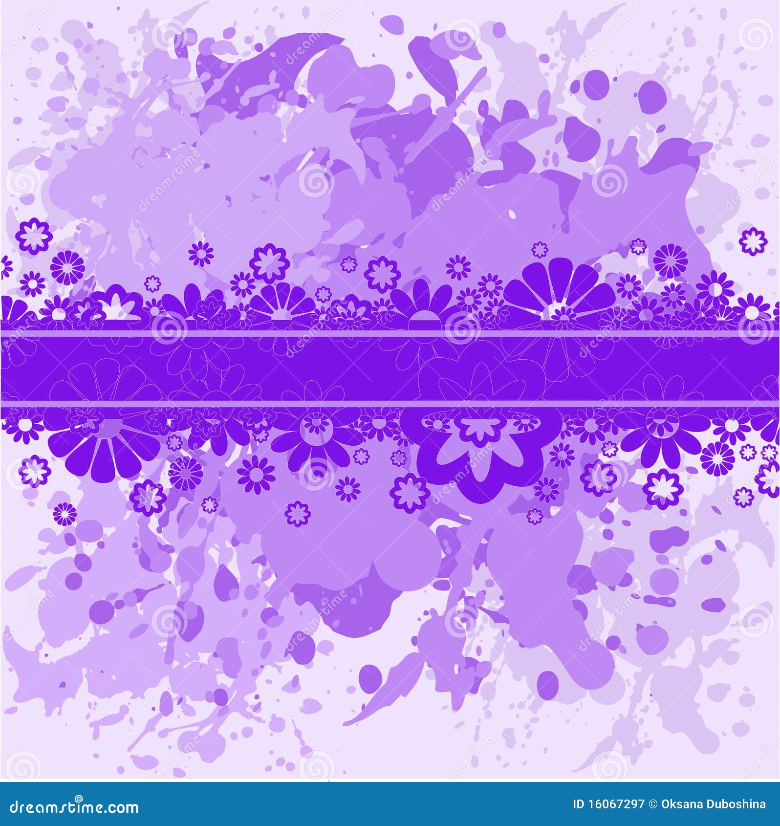 Fondo Violeta Con Las Flores De La Lila Ilustración del Vector ...