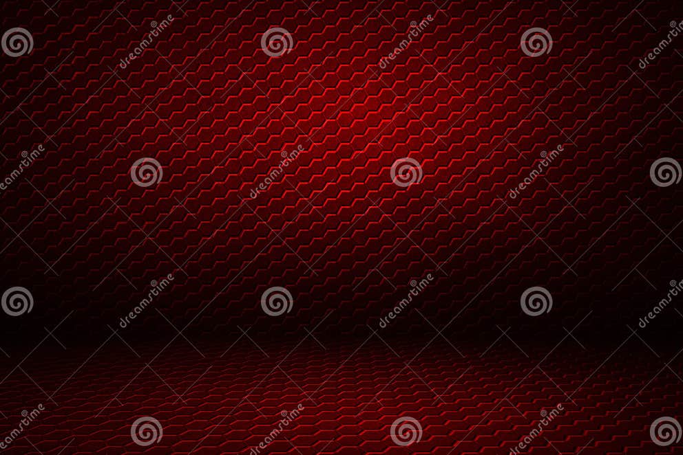 Fondo Y Textura Rojos Del Hexágono Stock De Ilustración Ilustración