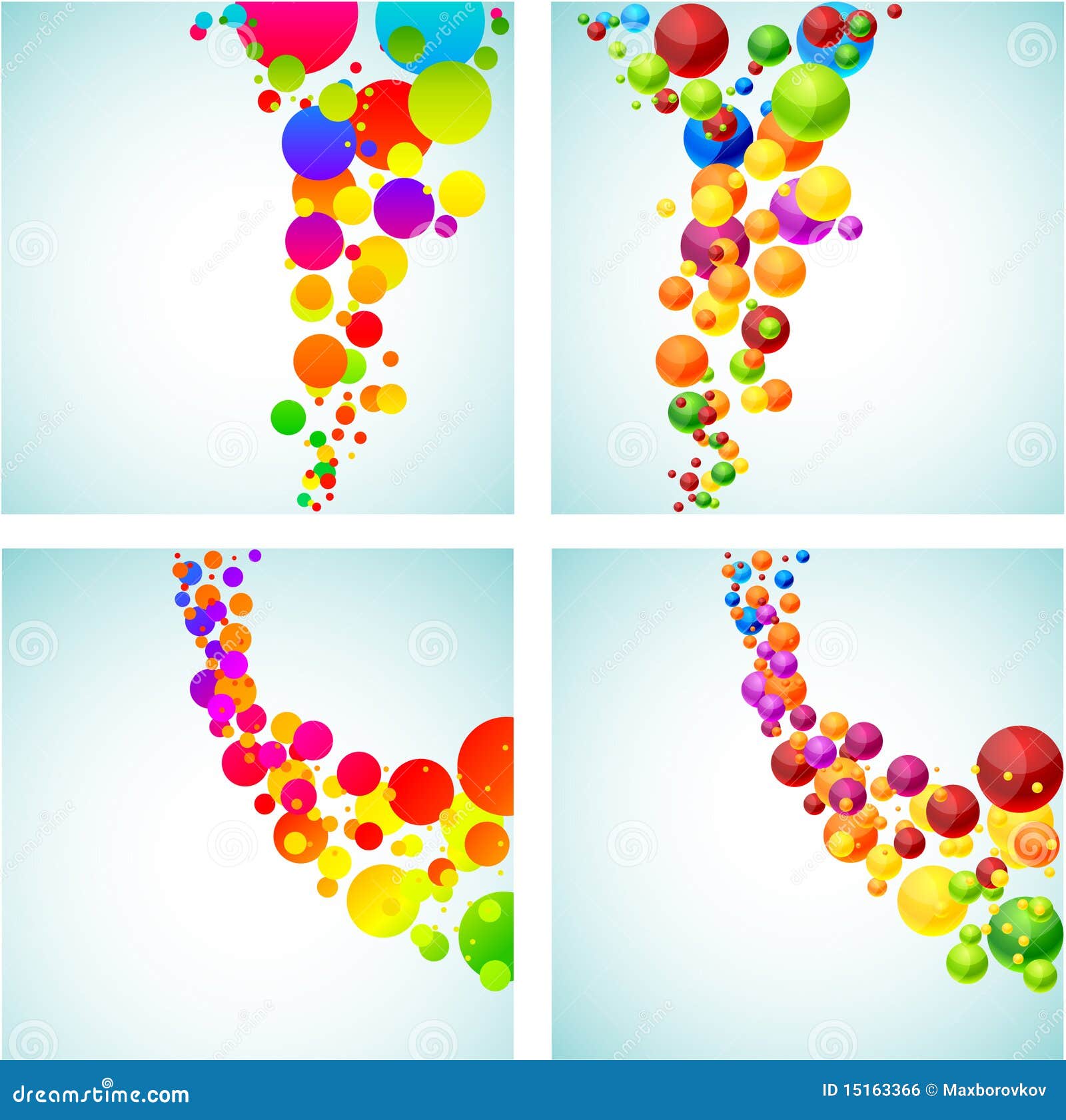 Fondos coloridos. ilustración del vector. Ilustración de burbuja - 15163366