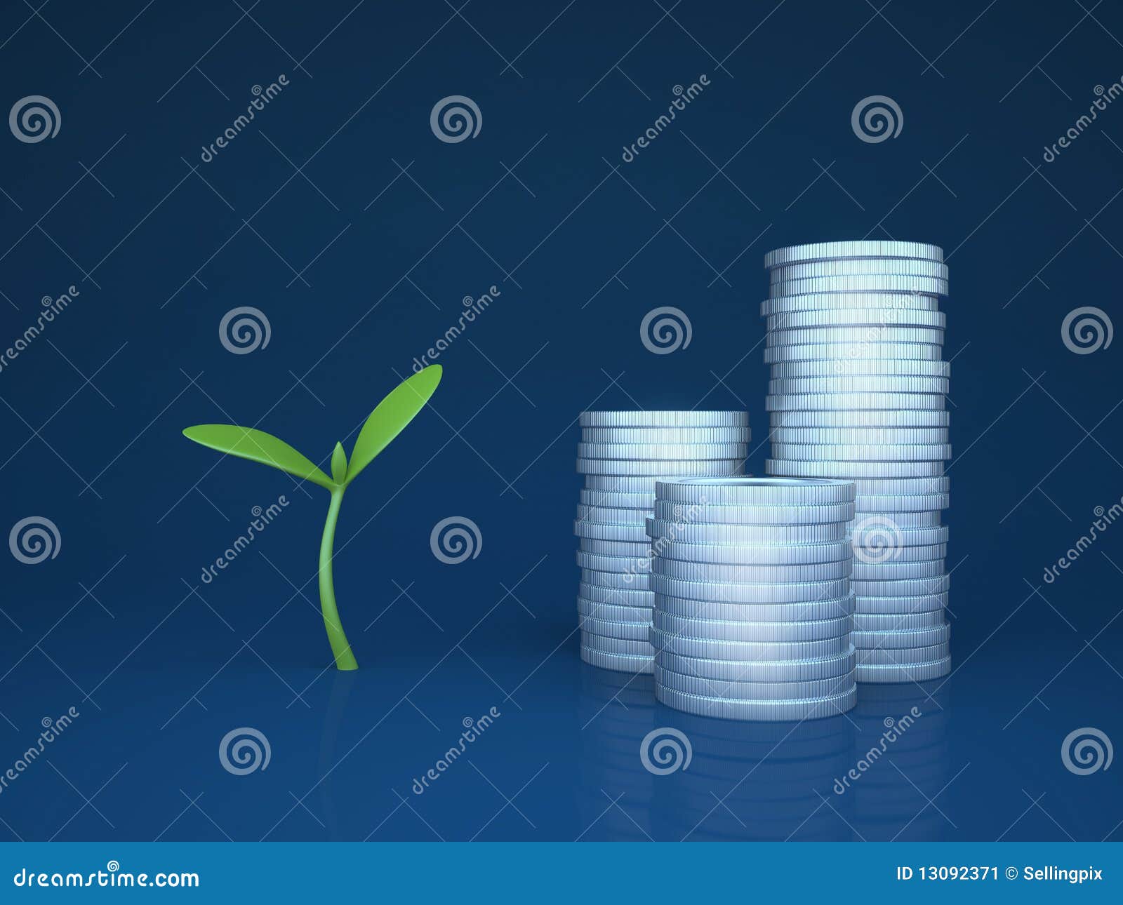 Fondos Crecientes/inversiones Stock de ilustración - Ilustración de ...